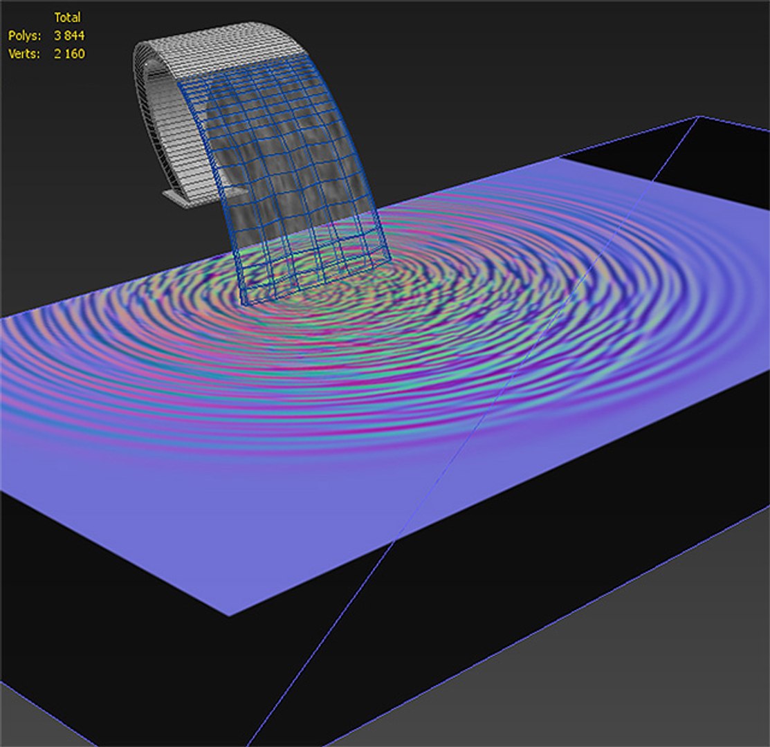 3D Water Pool Waterfall - TurboSquid 1395963