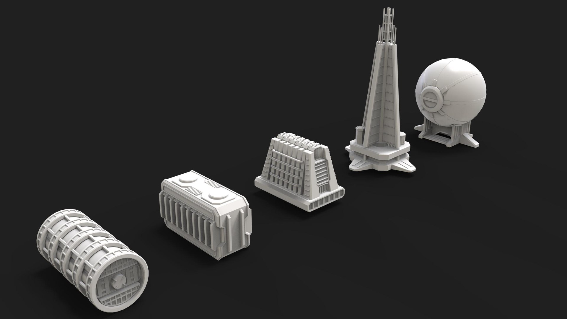 Scifi Props 3 3D Model - TurboSquid 1866692