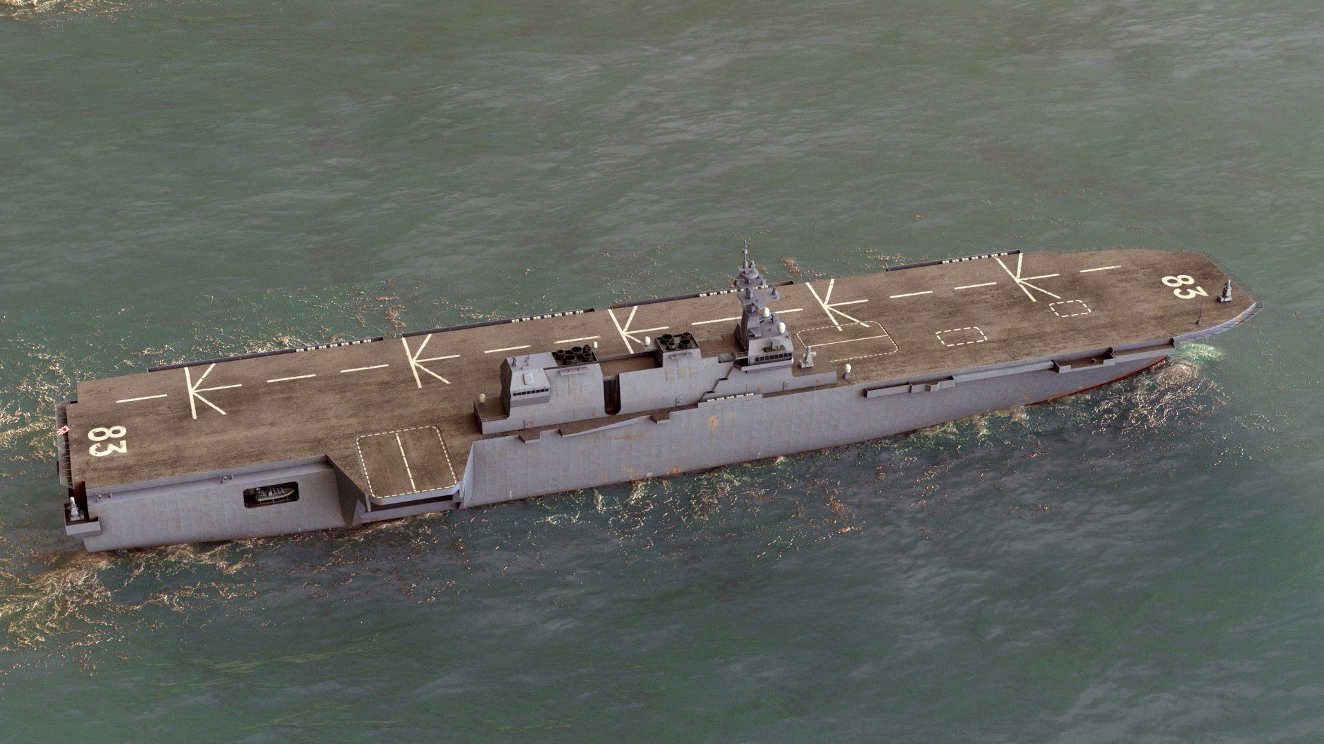 Izumo Class multi-purpose destroyer model - TurboSquid 1951085