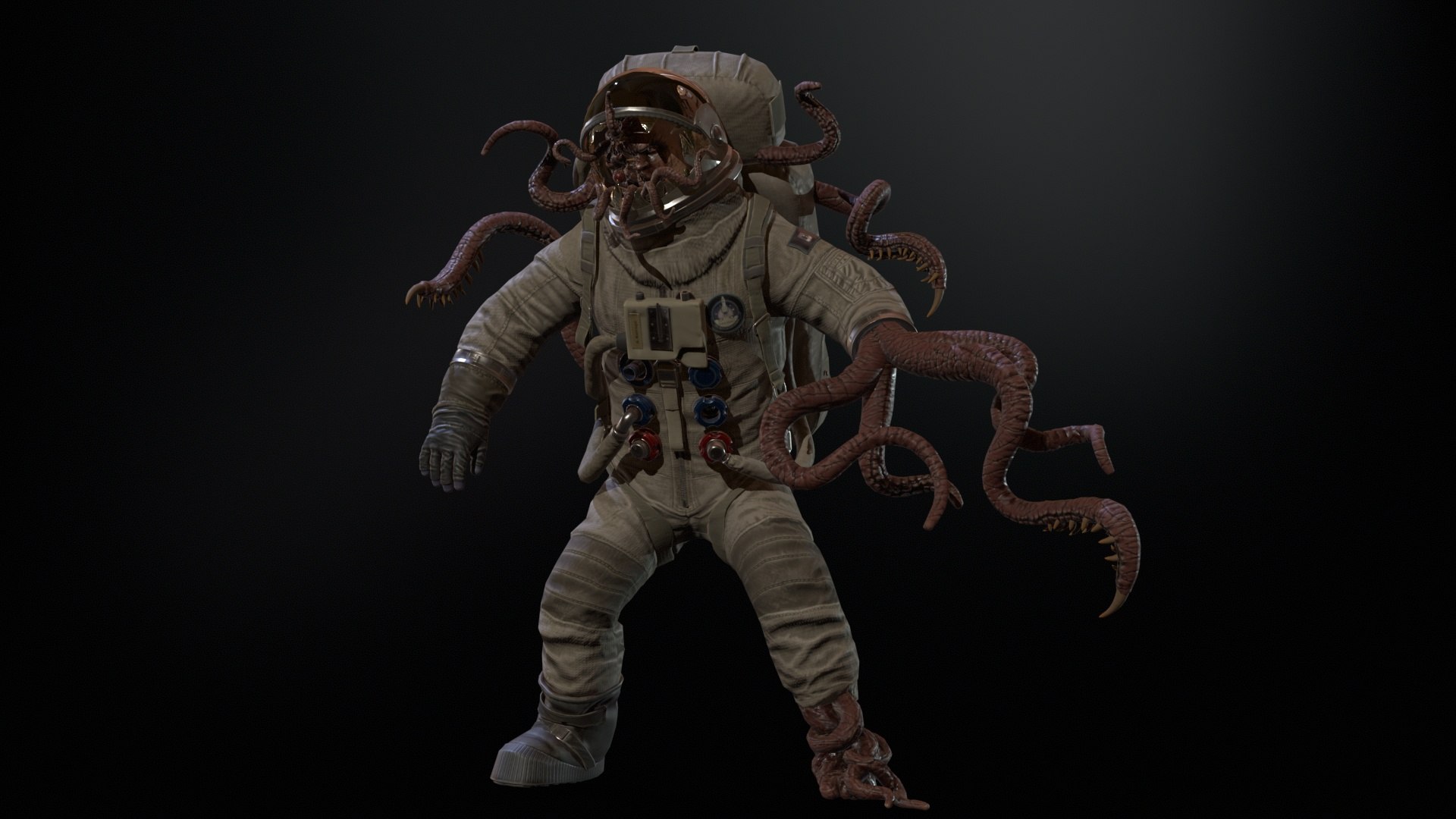 Zombie Astronaut 3D Model - TurboSquid 2284843