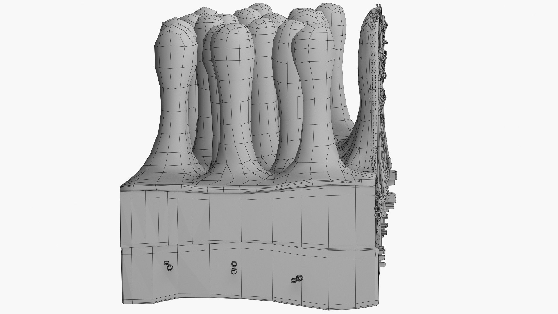 Villi Cross Section With Microvilli Model - TurboSquid 2347866