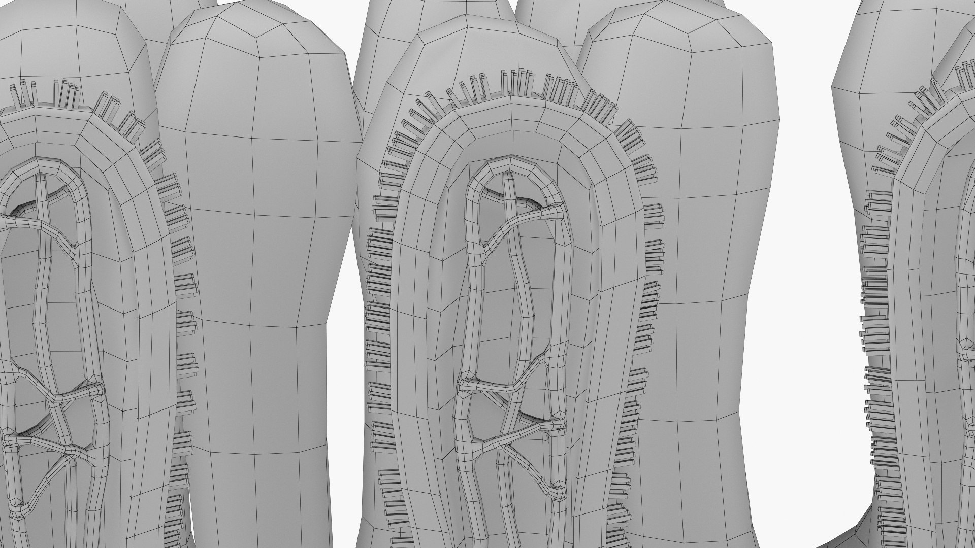 Villi Cross Section With Microvilli Model - TurboSquid 2347866