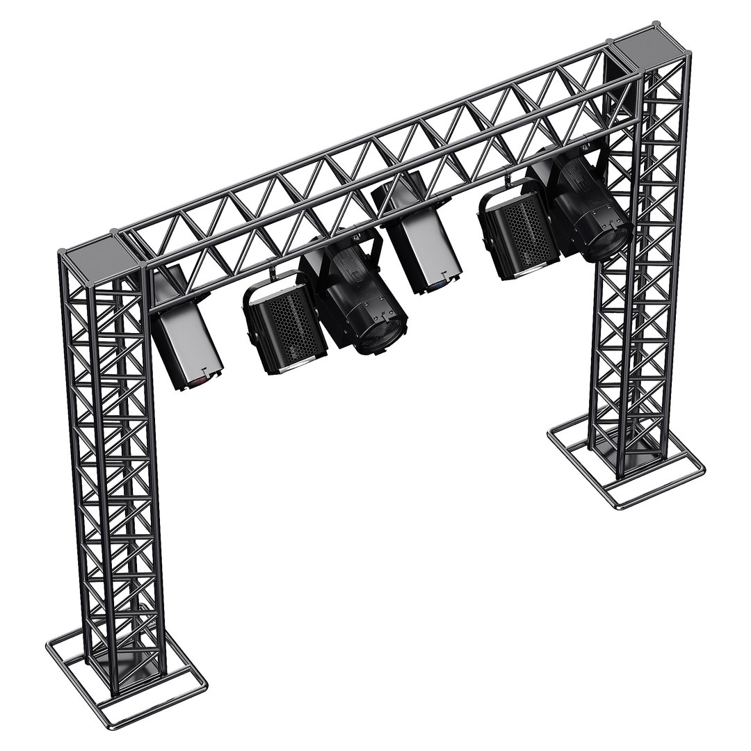 Soft Theater Farm With Lighting Equipment 3D Model - TurboSquid 2318980