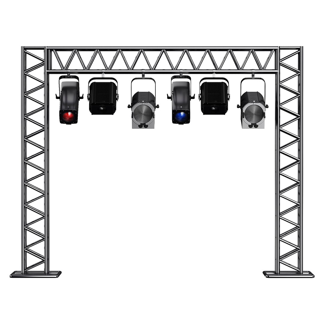 Soft Theater Farm With Lighting Equipment 3D Model - TurboSquid 2318980