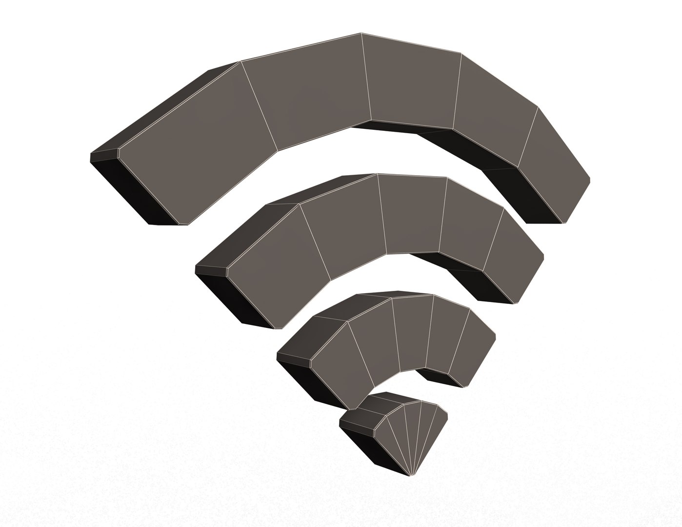 Wifi Symbol Model 3D Model - TurboSquid 1817162