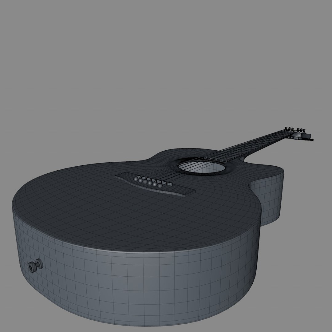 Acoustic guitar 3D model - TurboSquid 1548664
