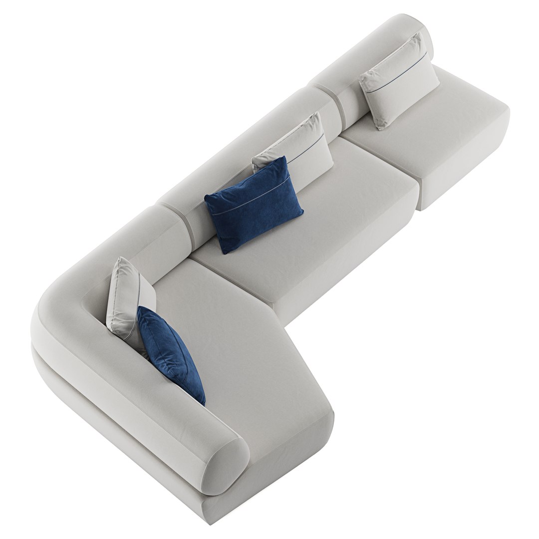 BeB Italia Naviglio Corner Sofa 3D Model - TurboSquid 1726369