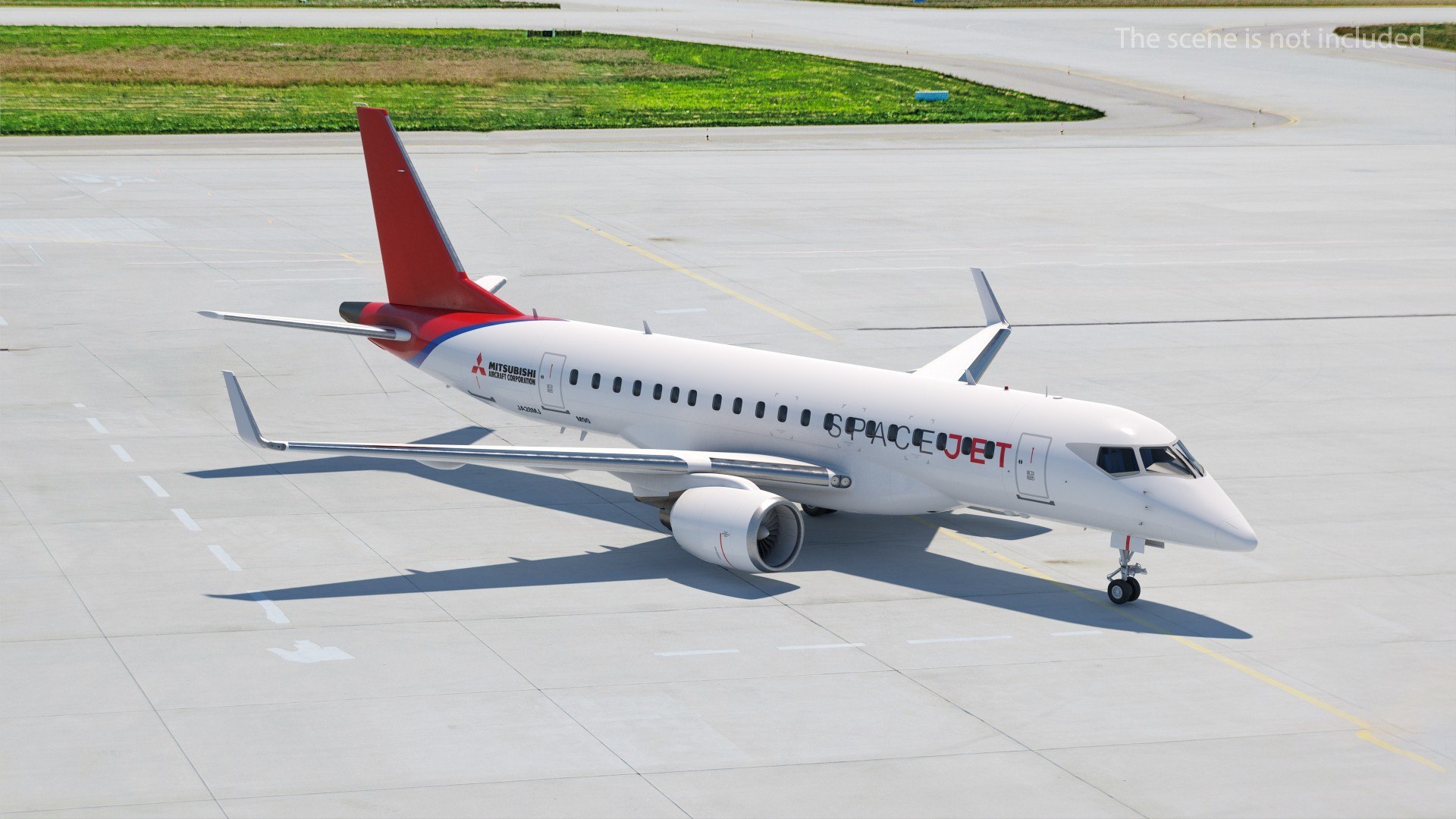 Mitsubishi spacejet m100 rigged model - TurboSquid 1703678