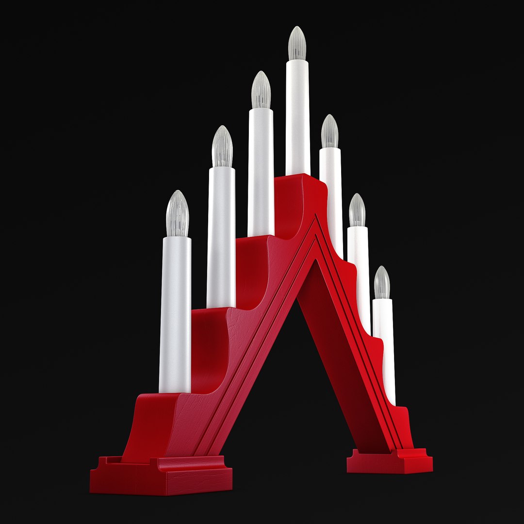 Christmas advent lights v 3D - TurboSquid 1665555