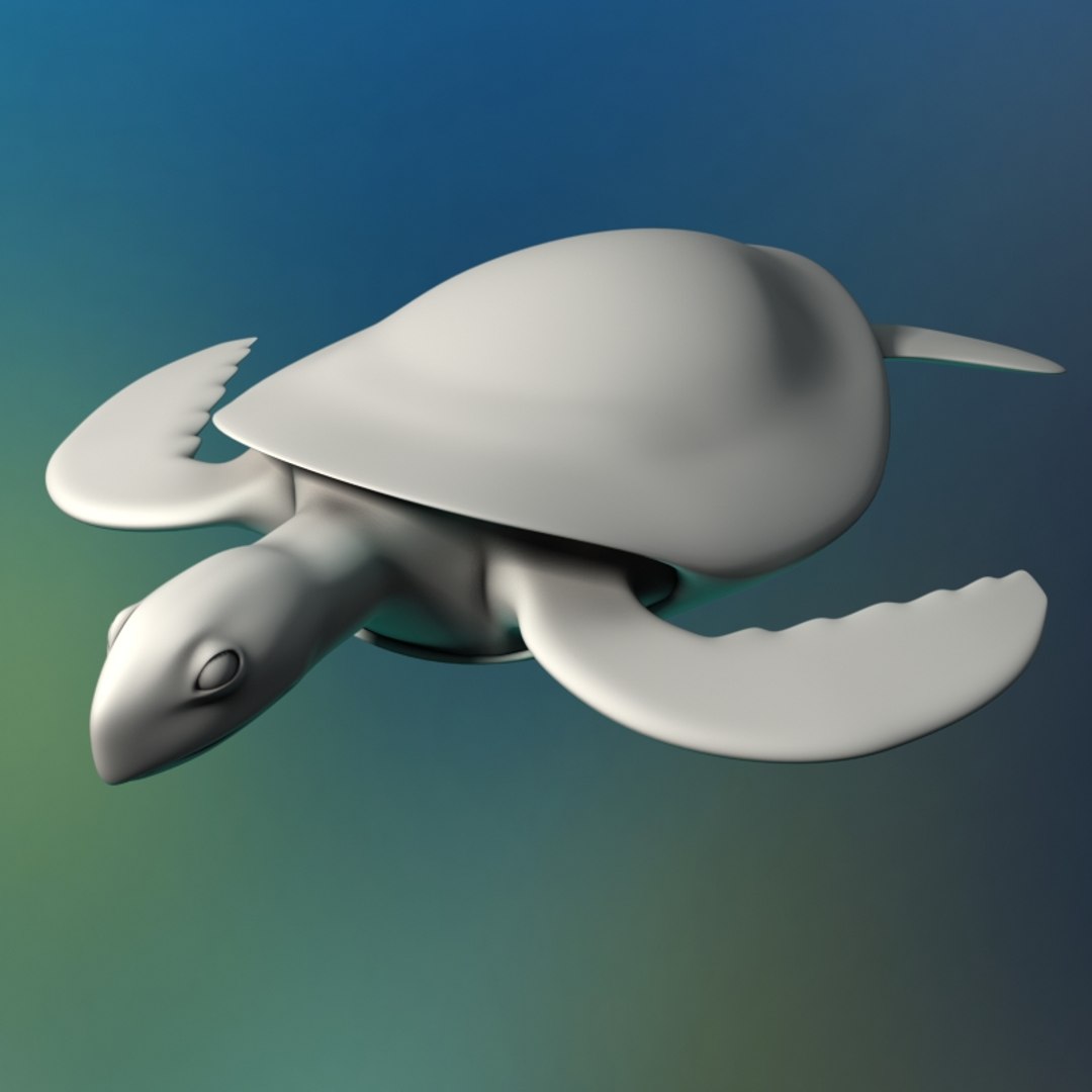 Brown sea turtle fully rigged 3D model - TurboSquid 1290216