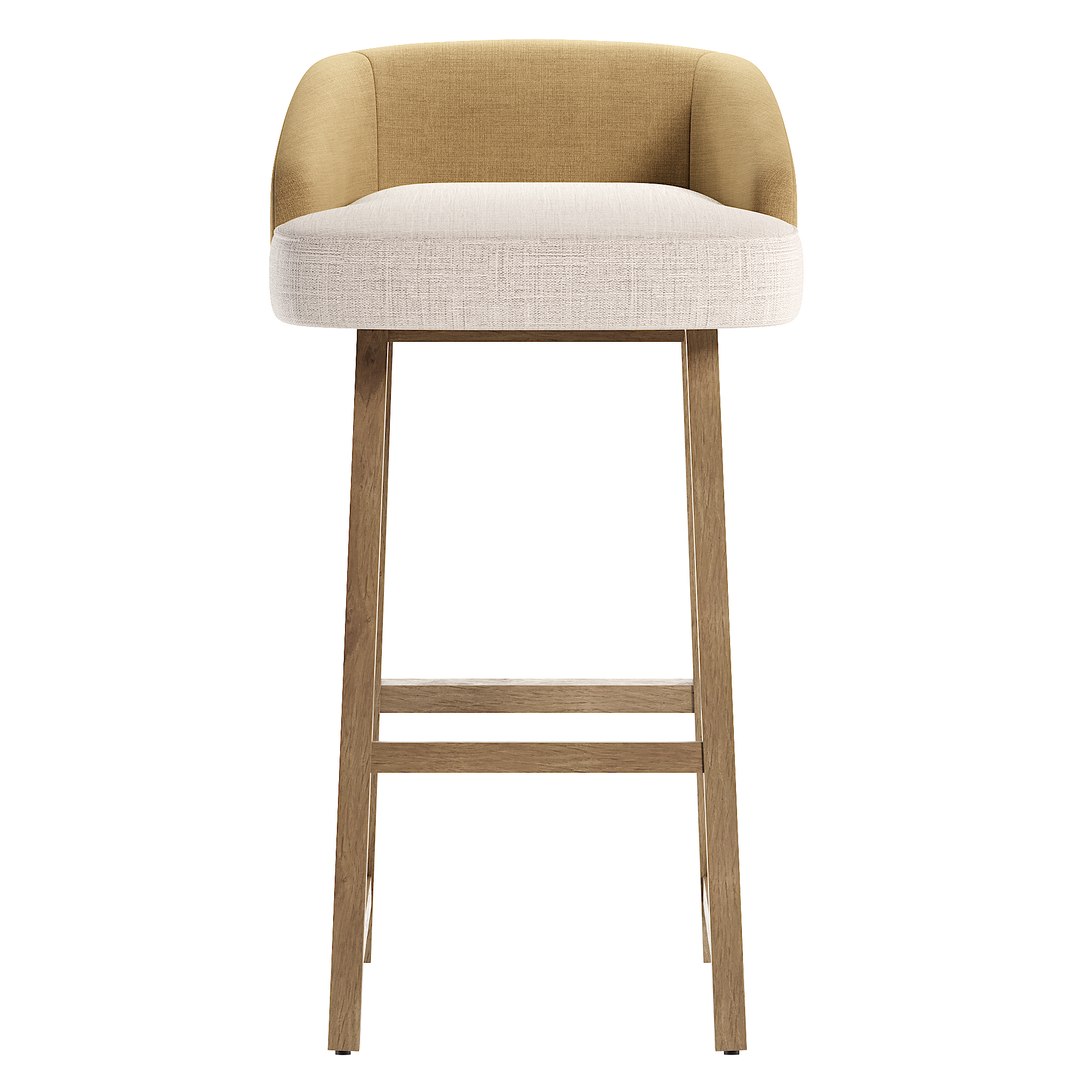 Kemble Upholstered Counter Stool With Solid Wood Frame 2015 3D Model ...