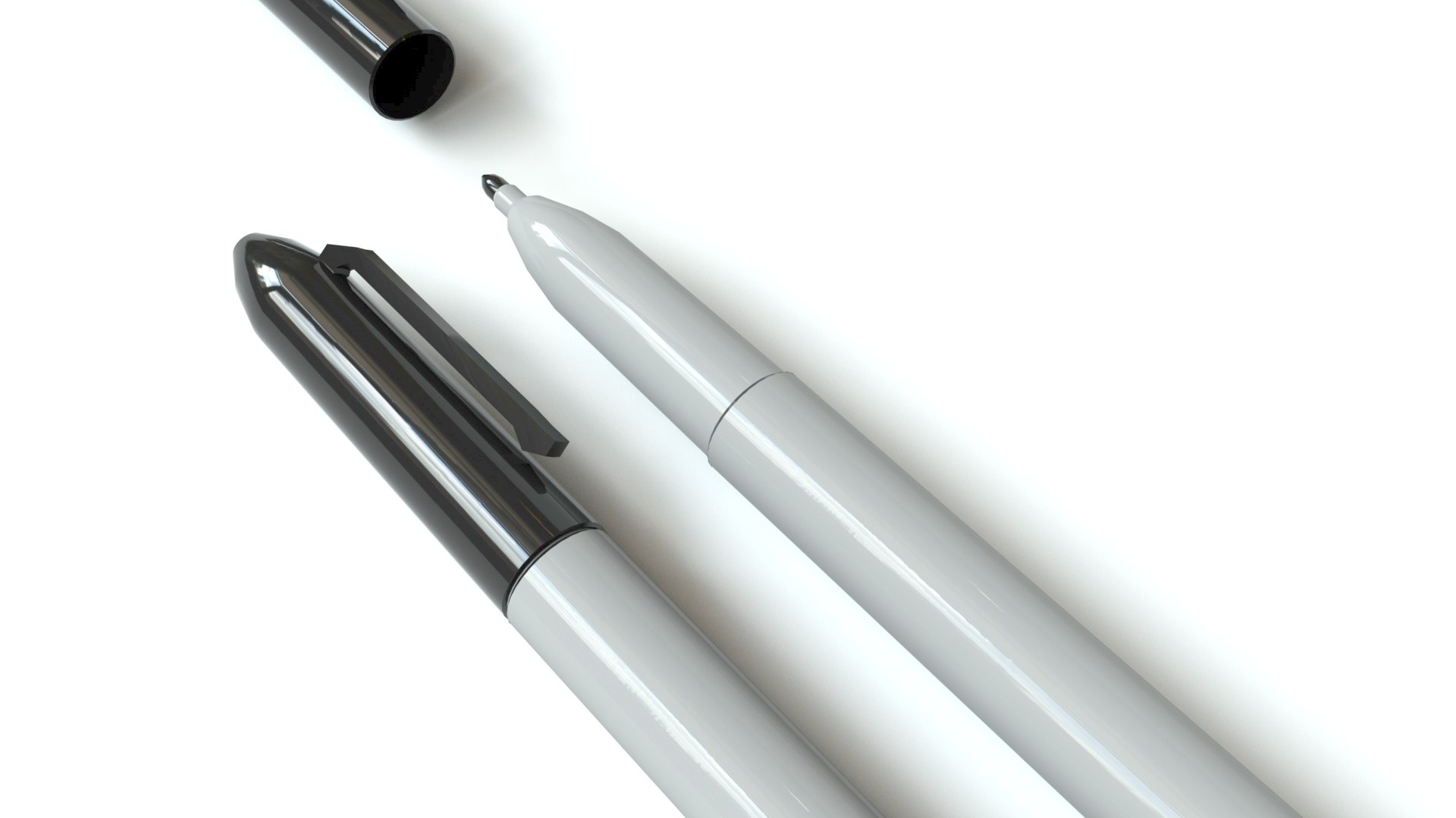 3D Model Marker Pen - Permanent Board - 3D Asset - TurboSquid 1895523