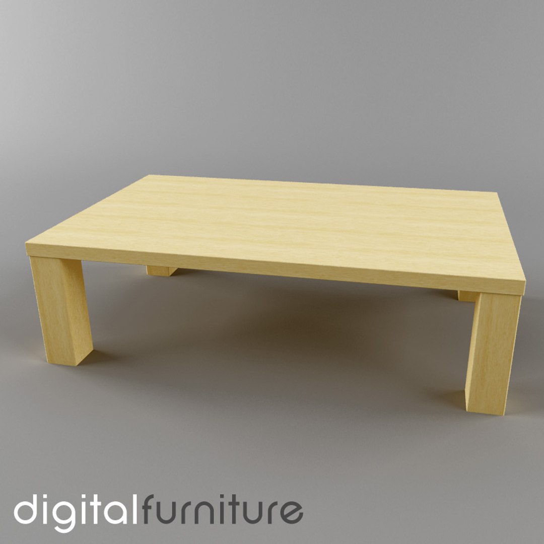 3d coffee table model