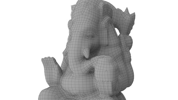 3D Indian God Ganesha Bronze Statue - TurboSquid 1811127