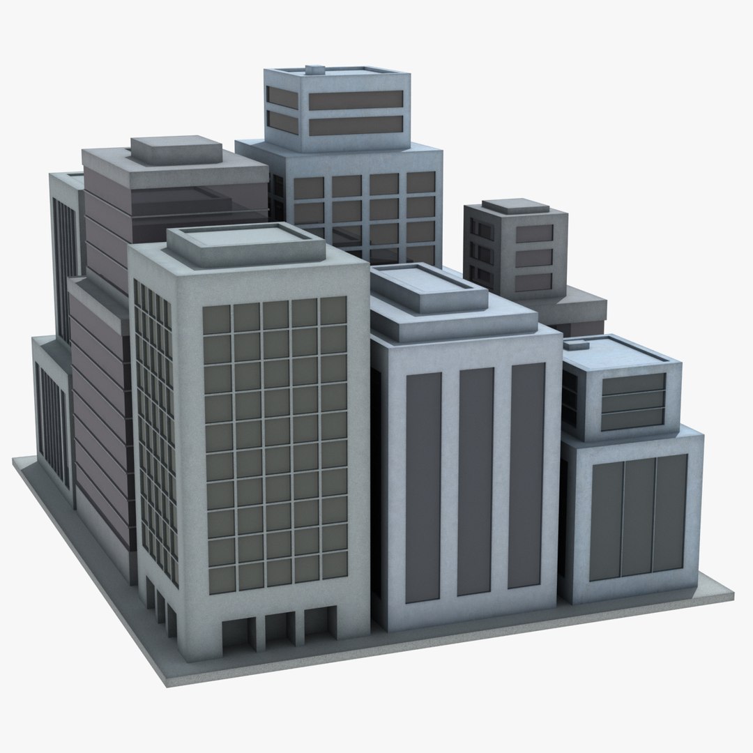 Simple City 3d Model