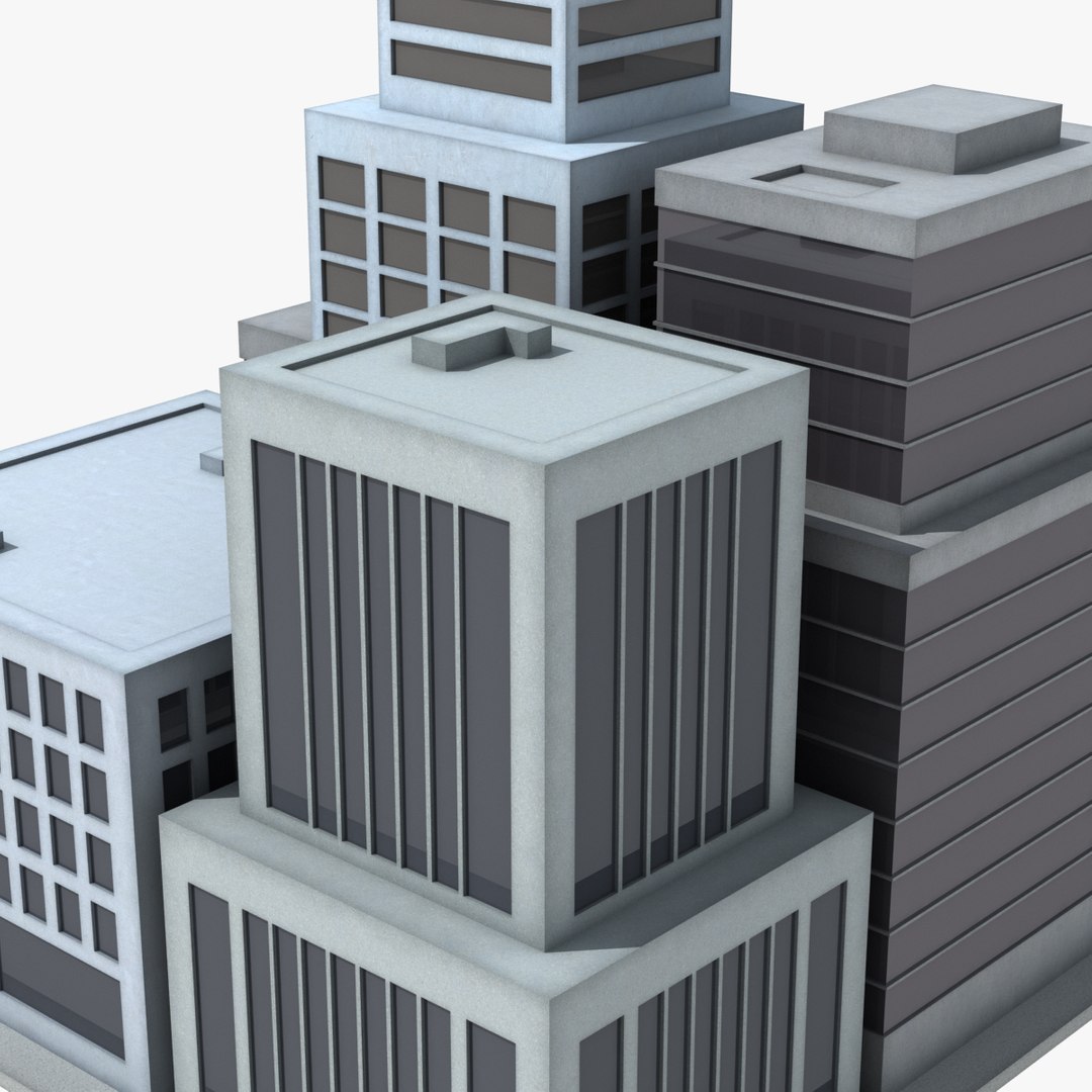 Simple City 3d Model