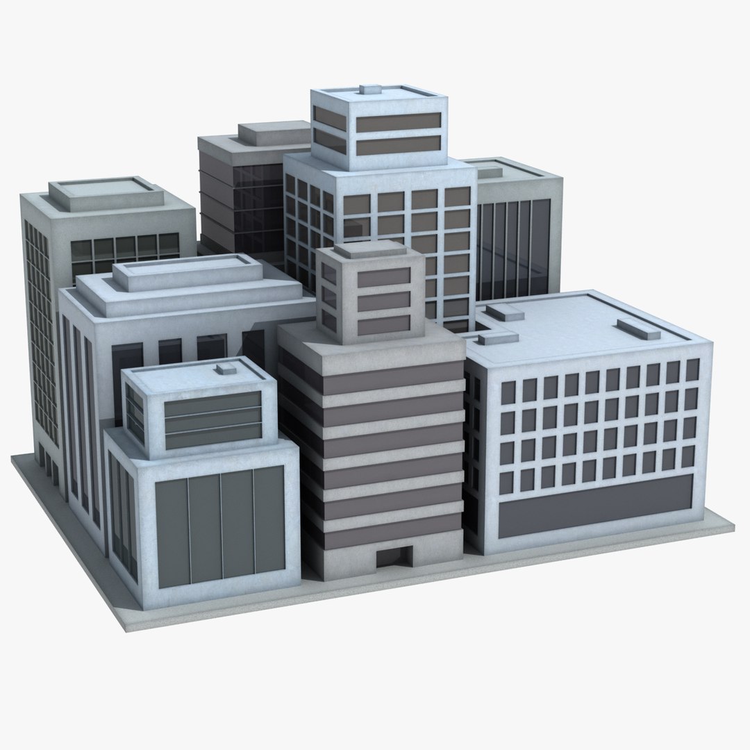 Simple City 3d Model