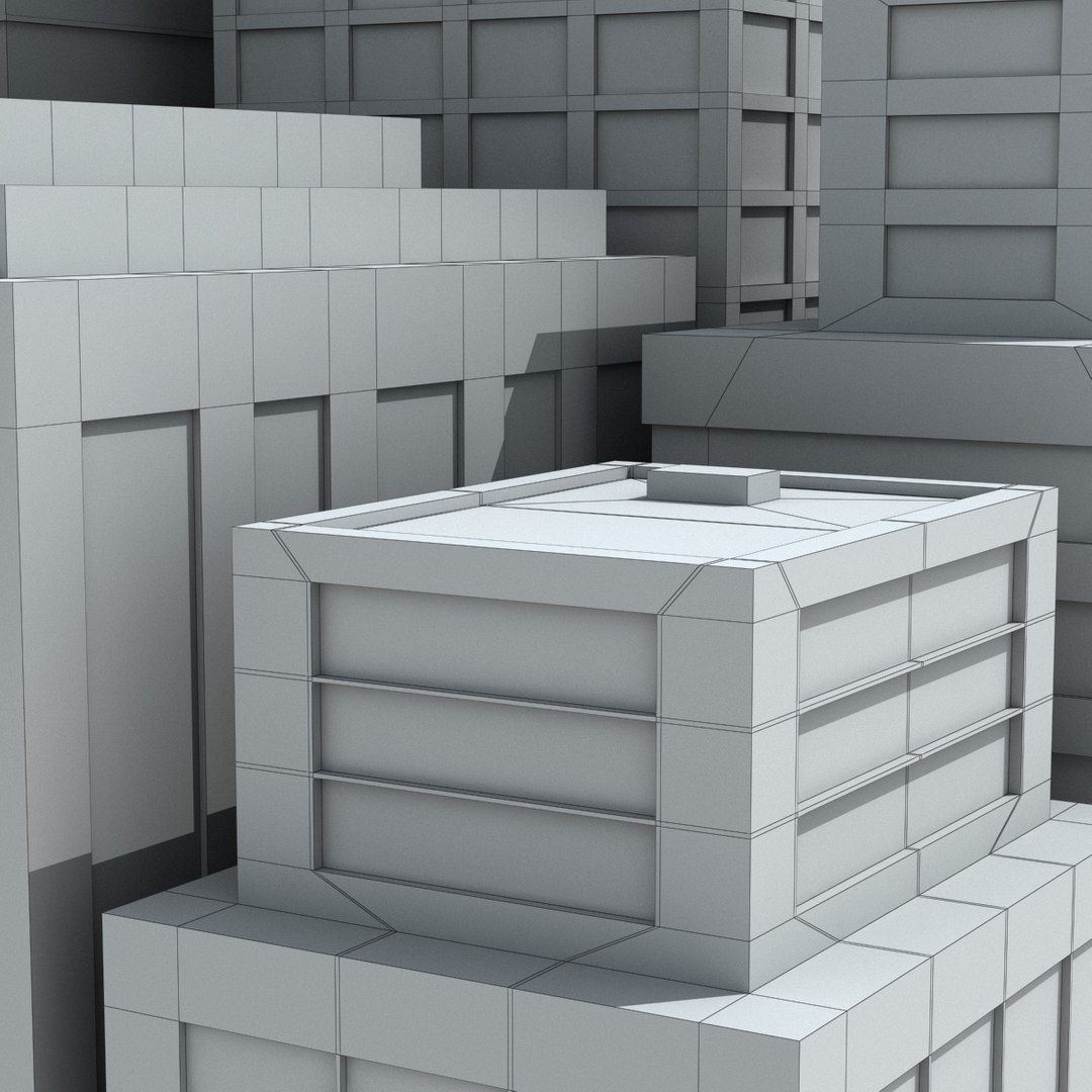 Simple City 3d Model