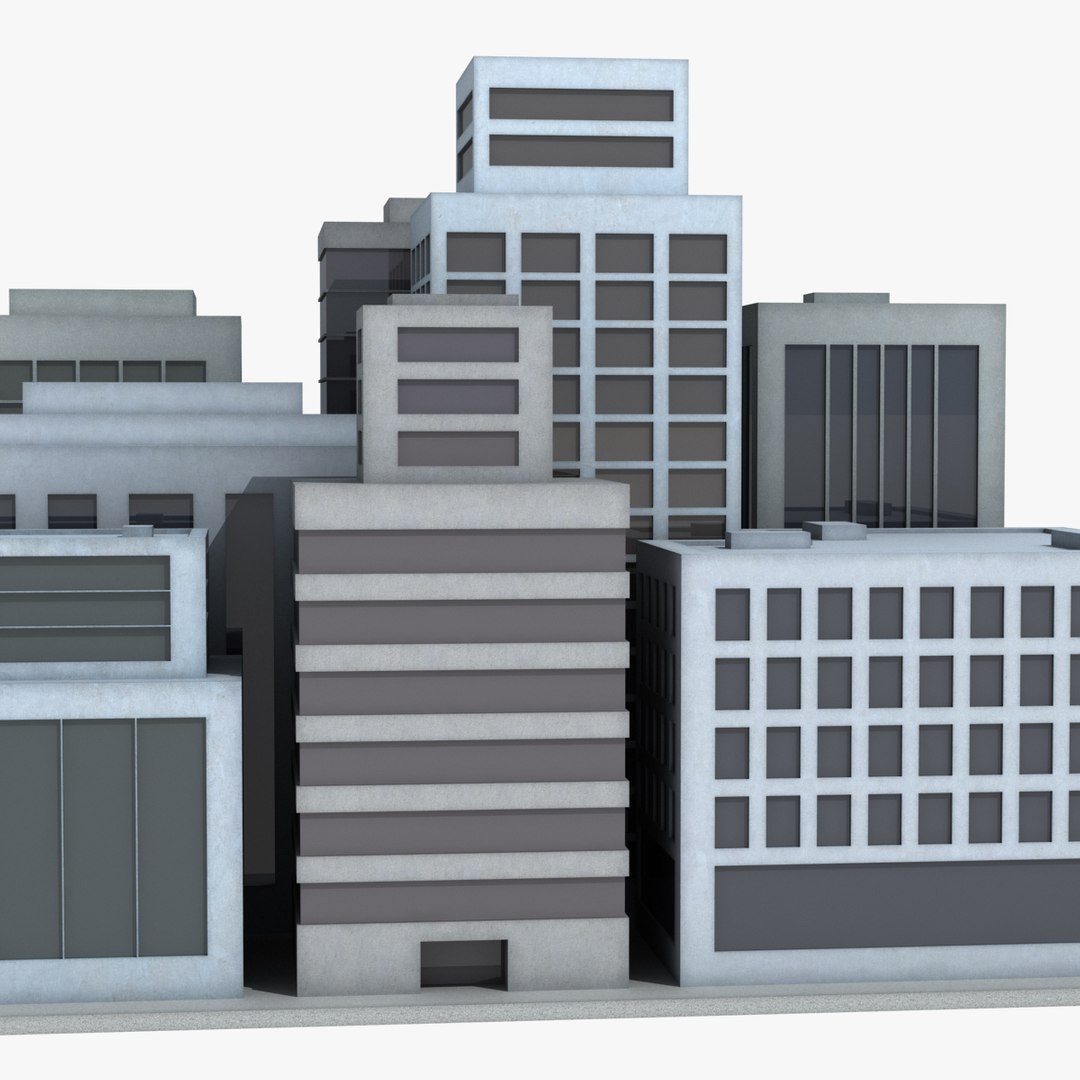 Simple City 3d Model