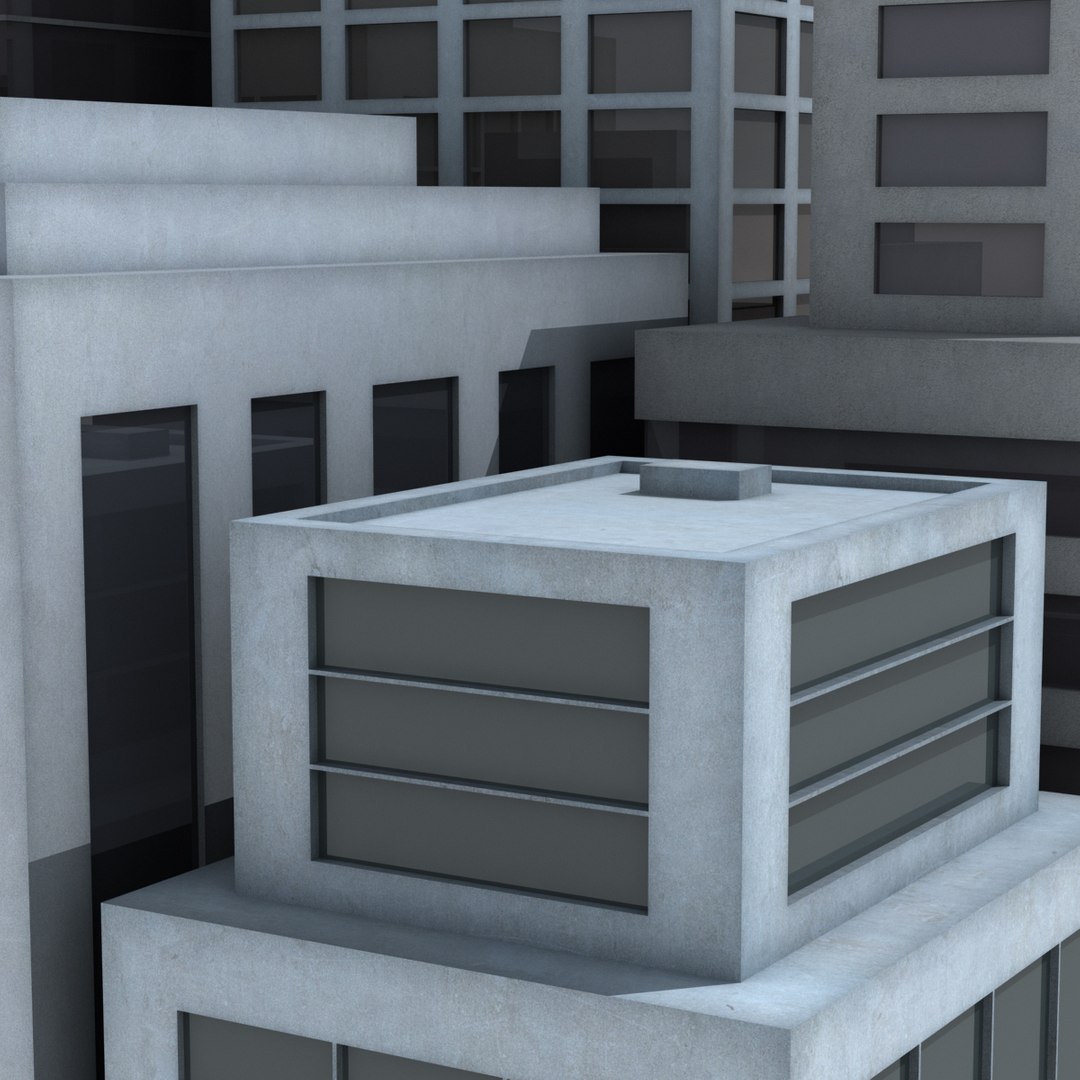 Simple City 3d Model