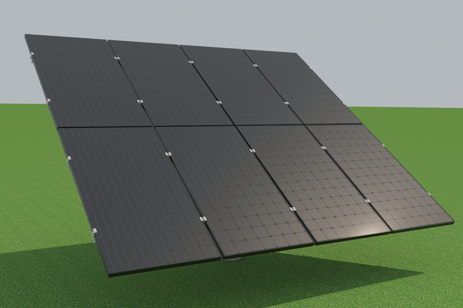 Solar cell model - TurboSquid 1276205