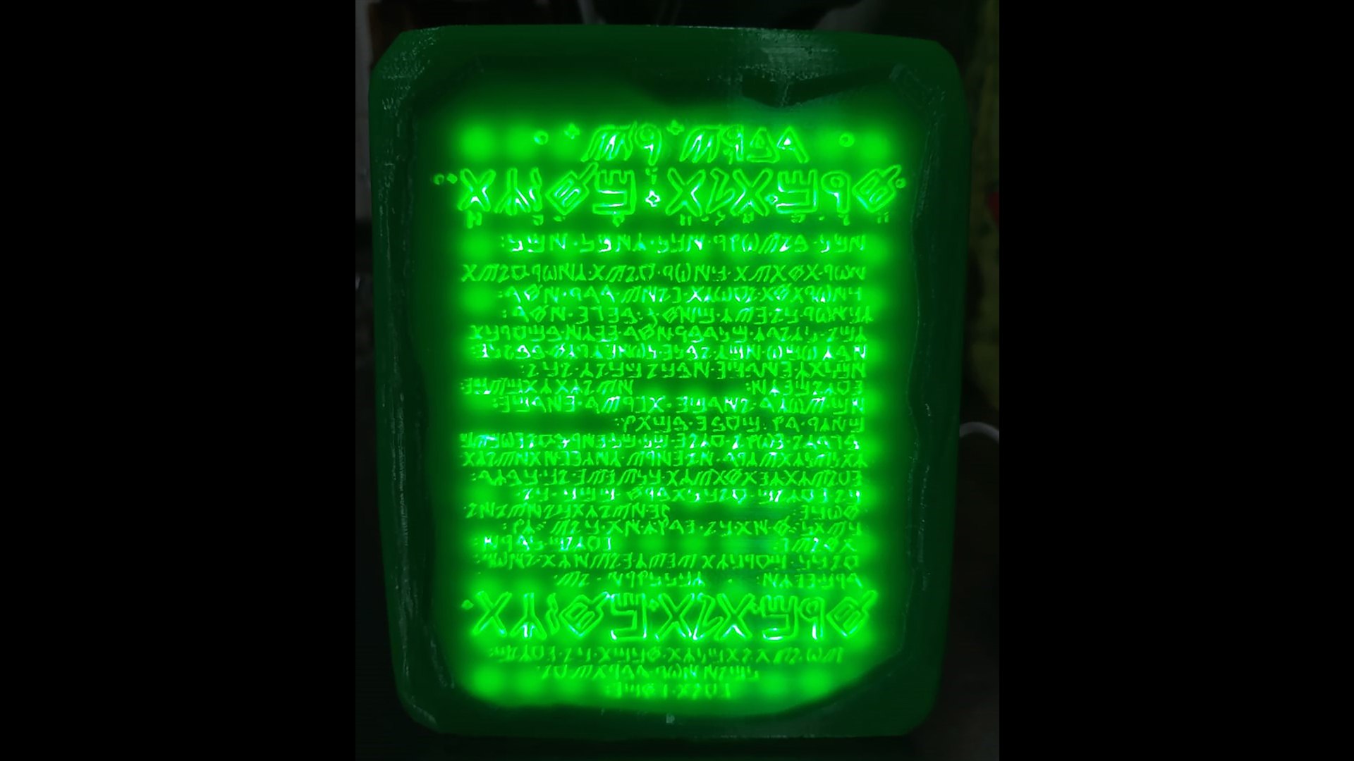 3D Emerald Tablet Of Hermes Illuminated 3D Replica Personal Use License ...