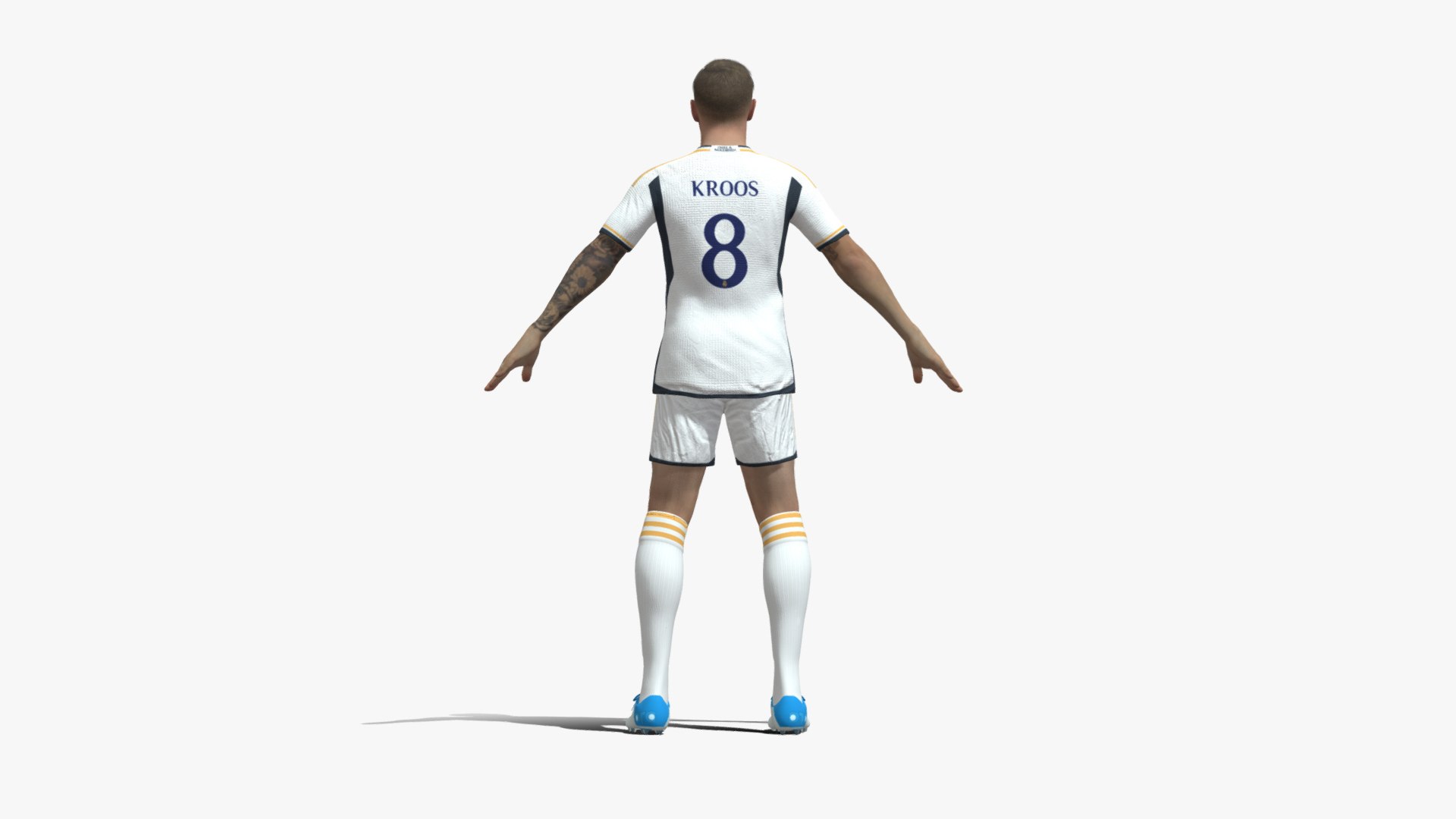 3D T-Pose Rigged Toni Kroos Real Madrid 23-24 Model - TurboSquid 2162070