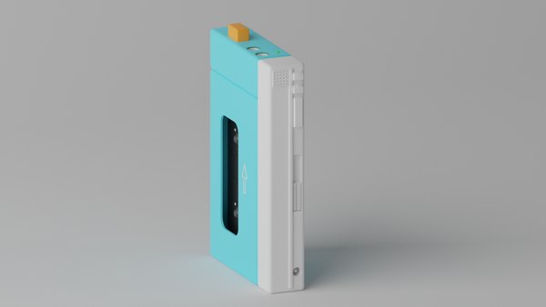 modelo 3d Walkman SONY vintage de dibujos animados - TurboSquid 2141430