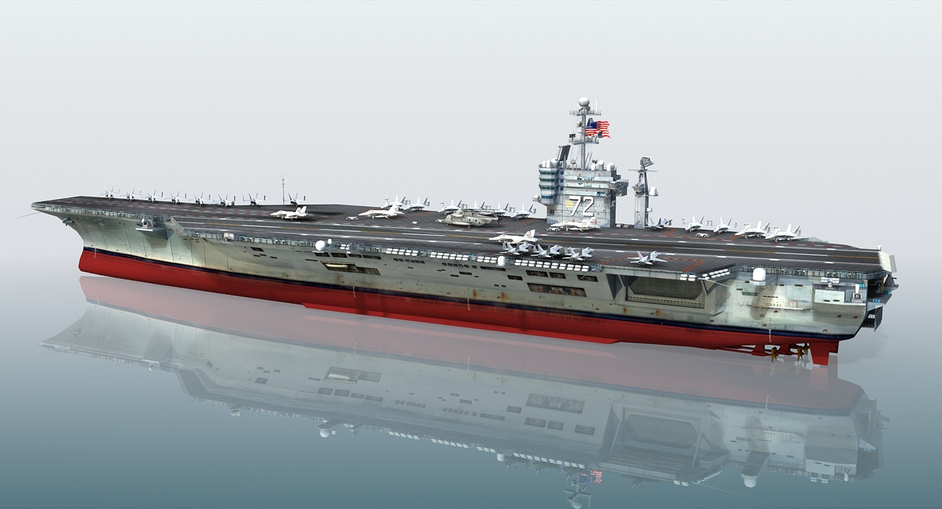 Uss Abraham Cvn-72 Cvn 3d Model