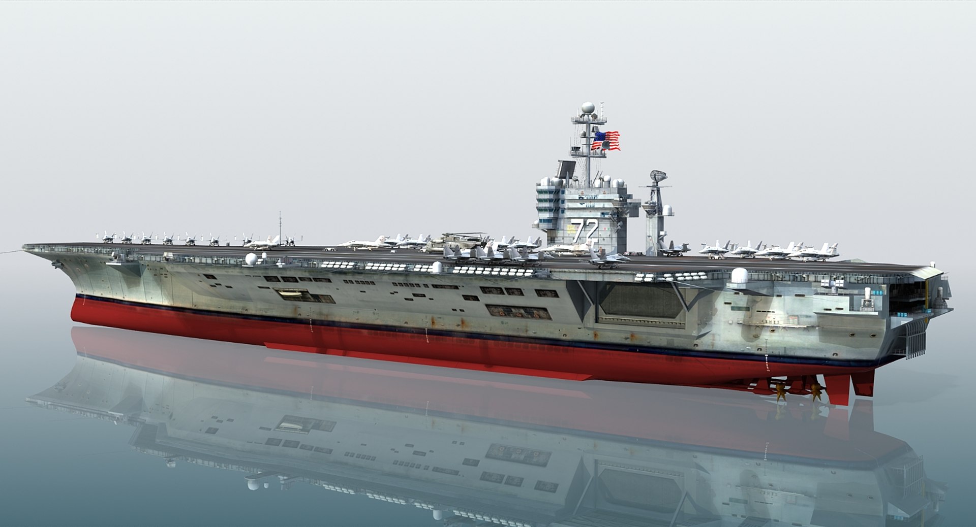 Uss Abraham Cvn-72 Cvn 3d Model