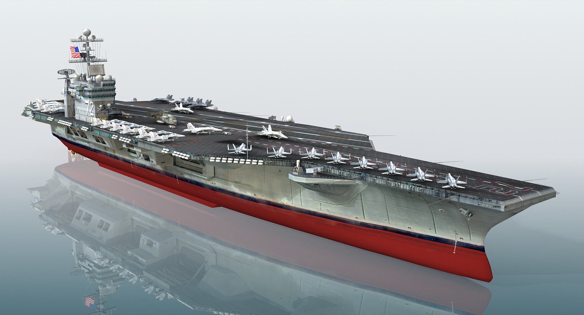 Uss Abraham Cvn-72 Cvn 3d Model