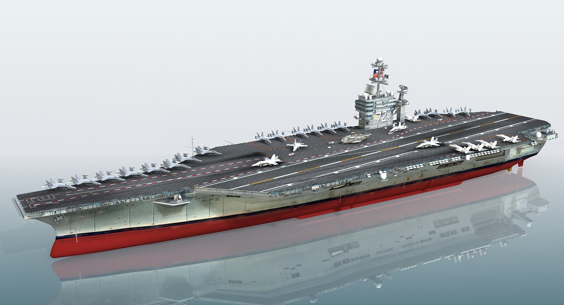 Uss Abraham Cvn-72 Cvn 3d Model
