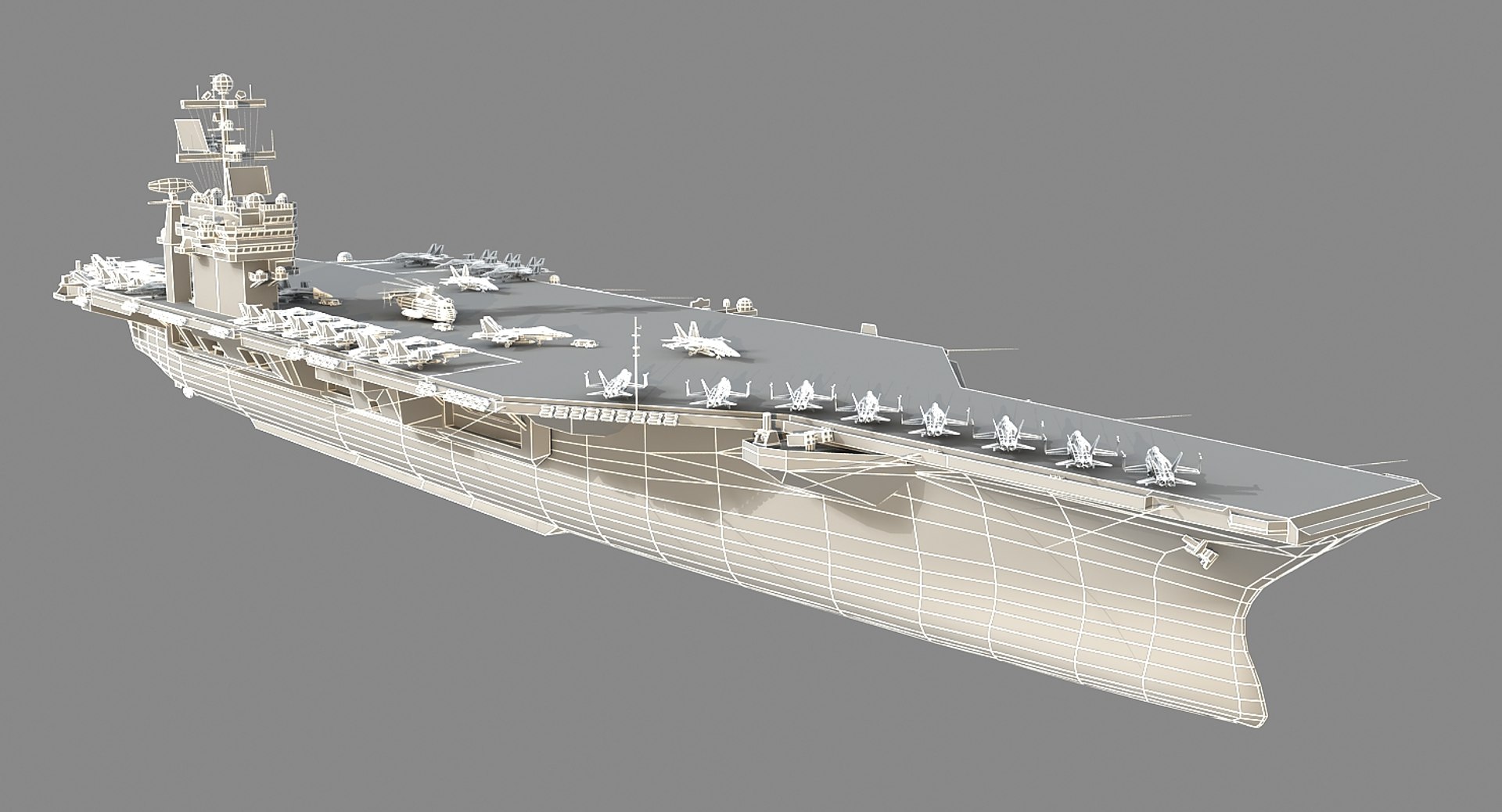 Uss Abraham Cvn-72 Cvn 3d Model