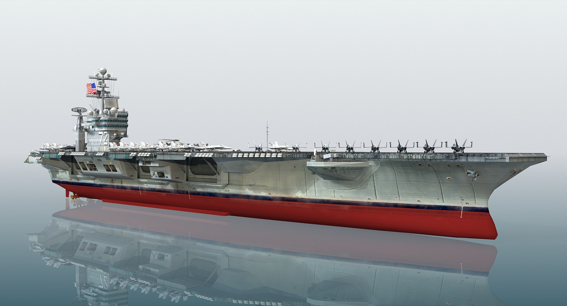 Uss Abraham Cvn-72 Cvn 3d Model