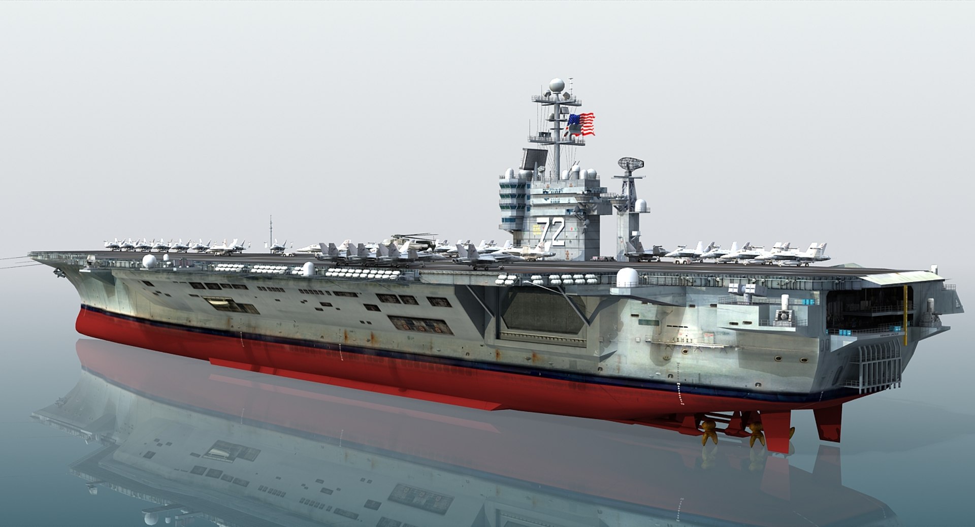 Uss Abraham Cvn-72 Cvn 3d Model