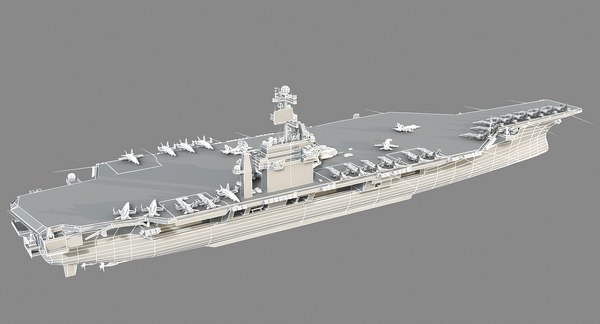 uss abraham cvn-72 cvn 3d model