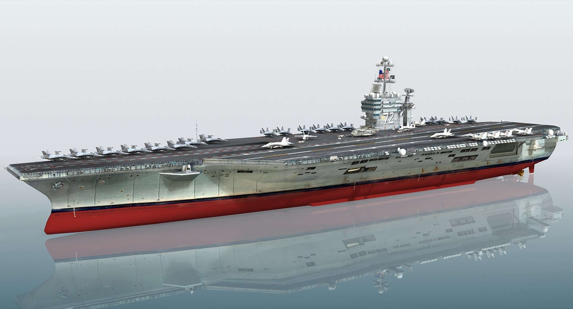 Uss Abraham Cvn-72 Cvn 3d Model