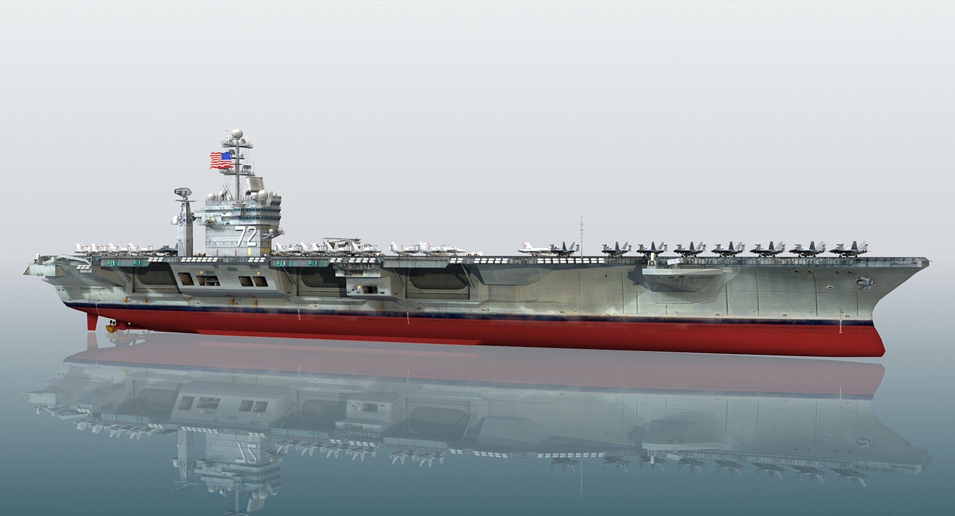 Uss Abraham Cvn-72 Cvn 3d Model