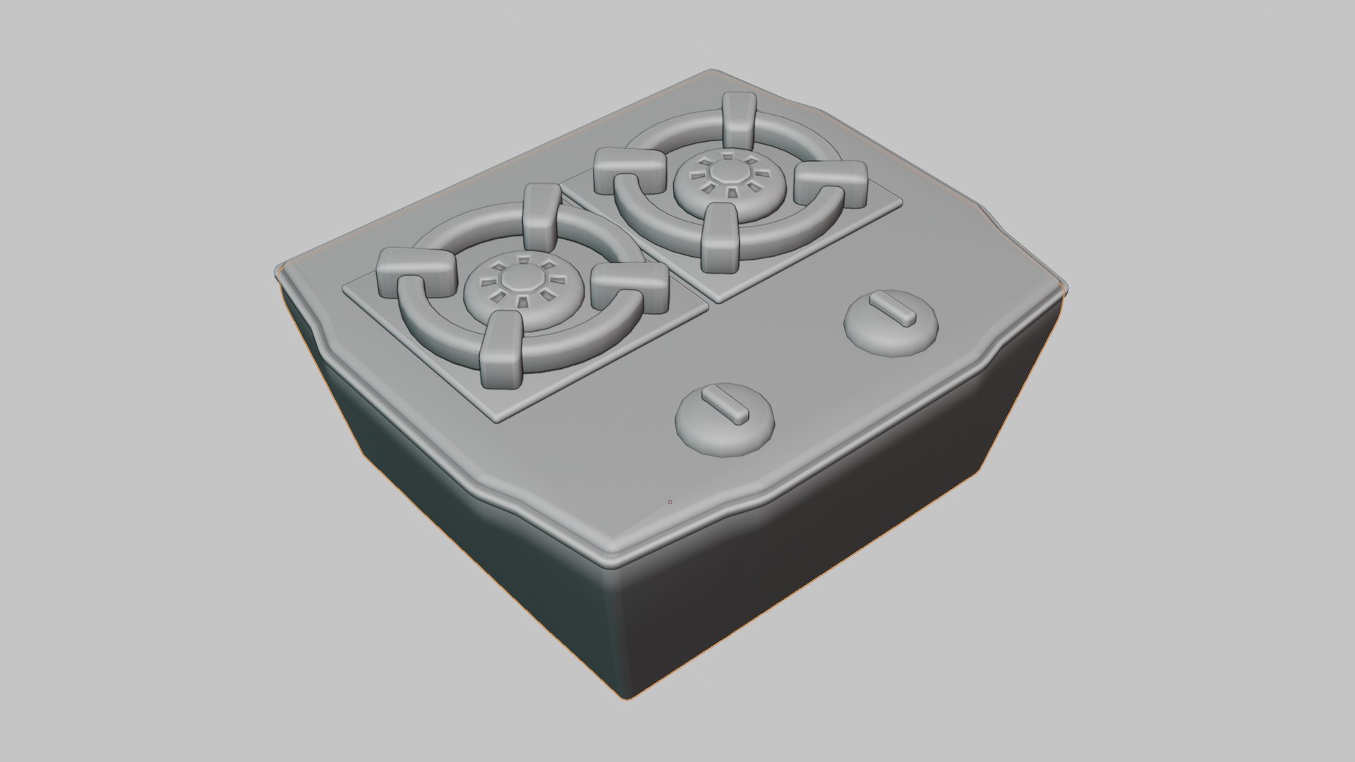 Toy Countertop Stove 3D Model - TurboSquid 2216457