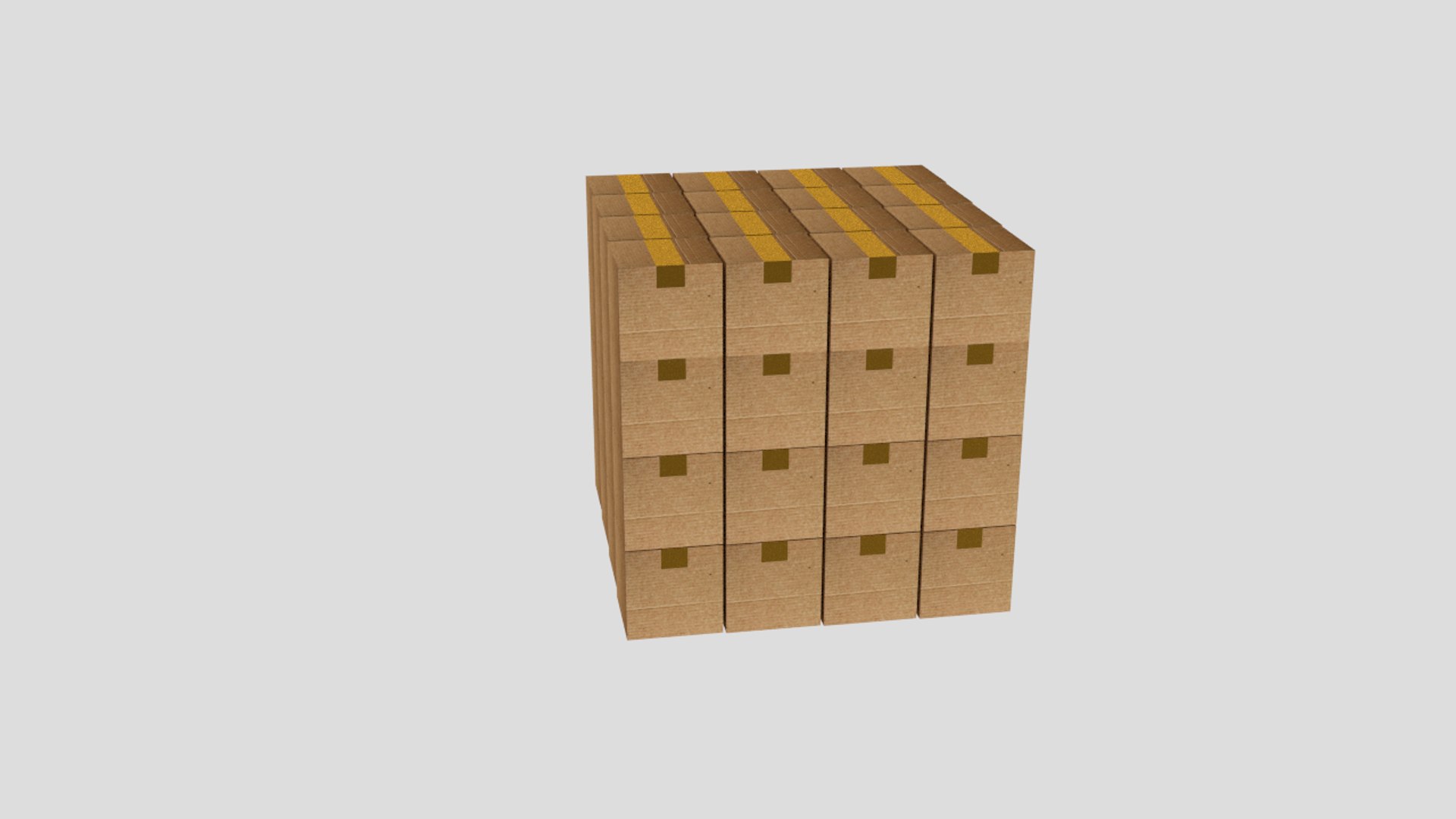 3D Box Stack - TurboSquid 1370292