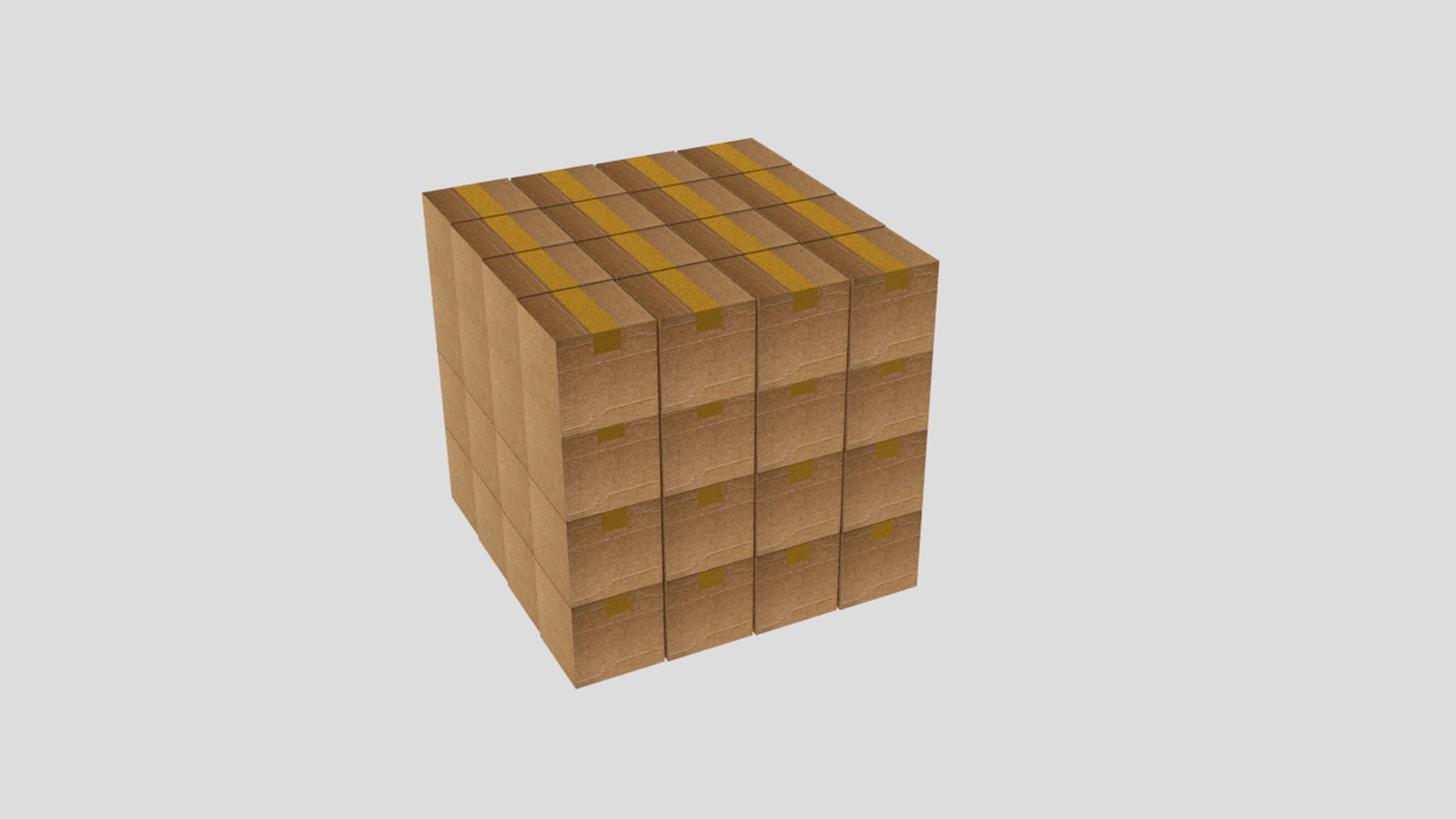 3D Box Stack - TurboSquid 1370292