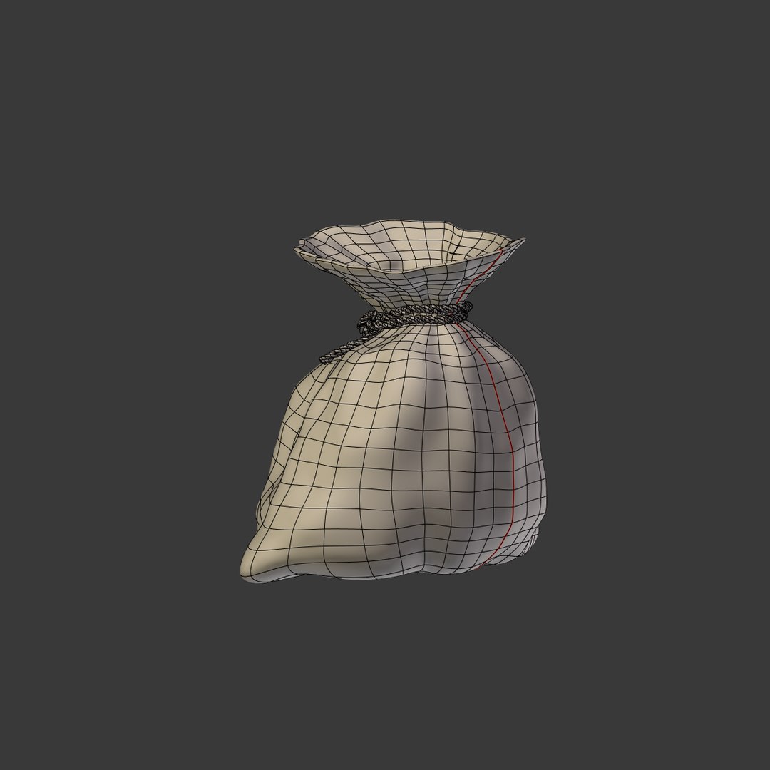 Money Bag 3d Model