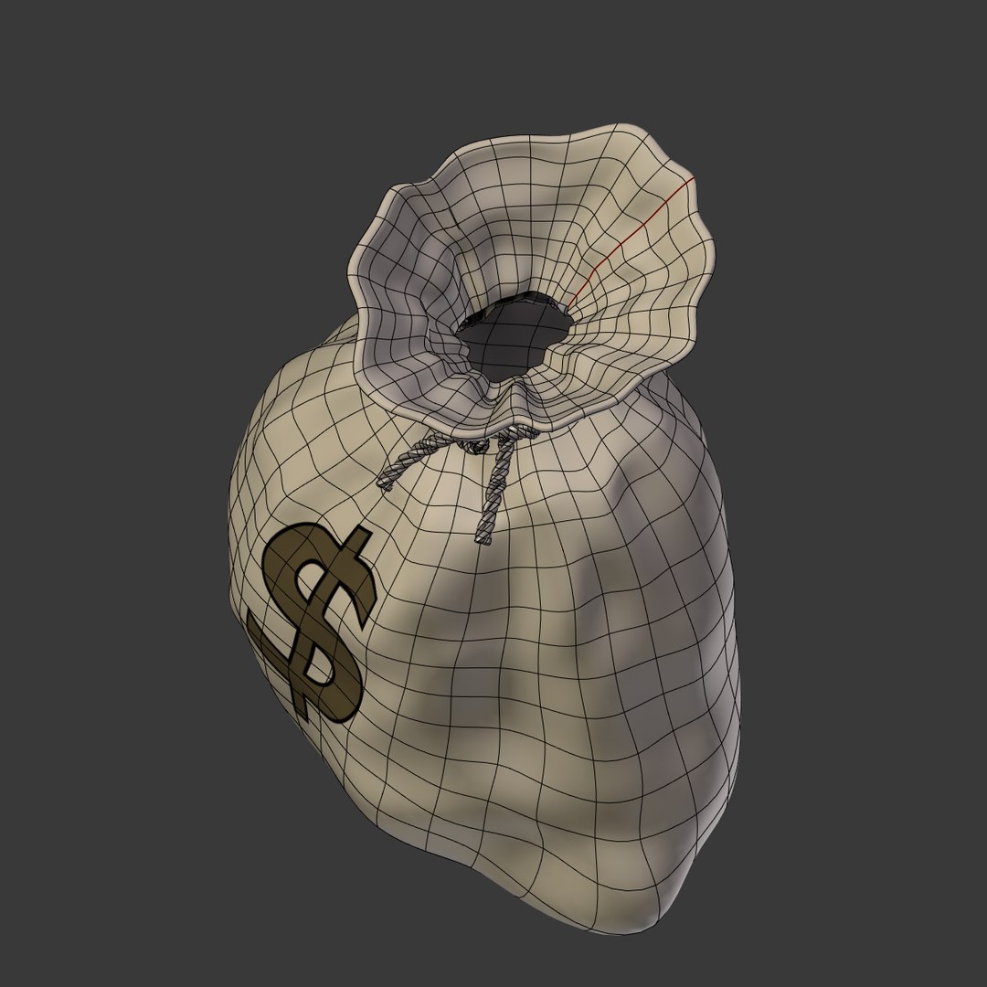 Money Bag 3d Model
