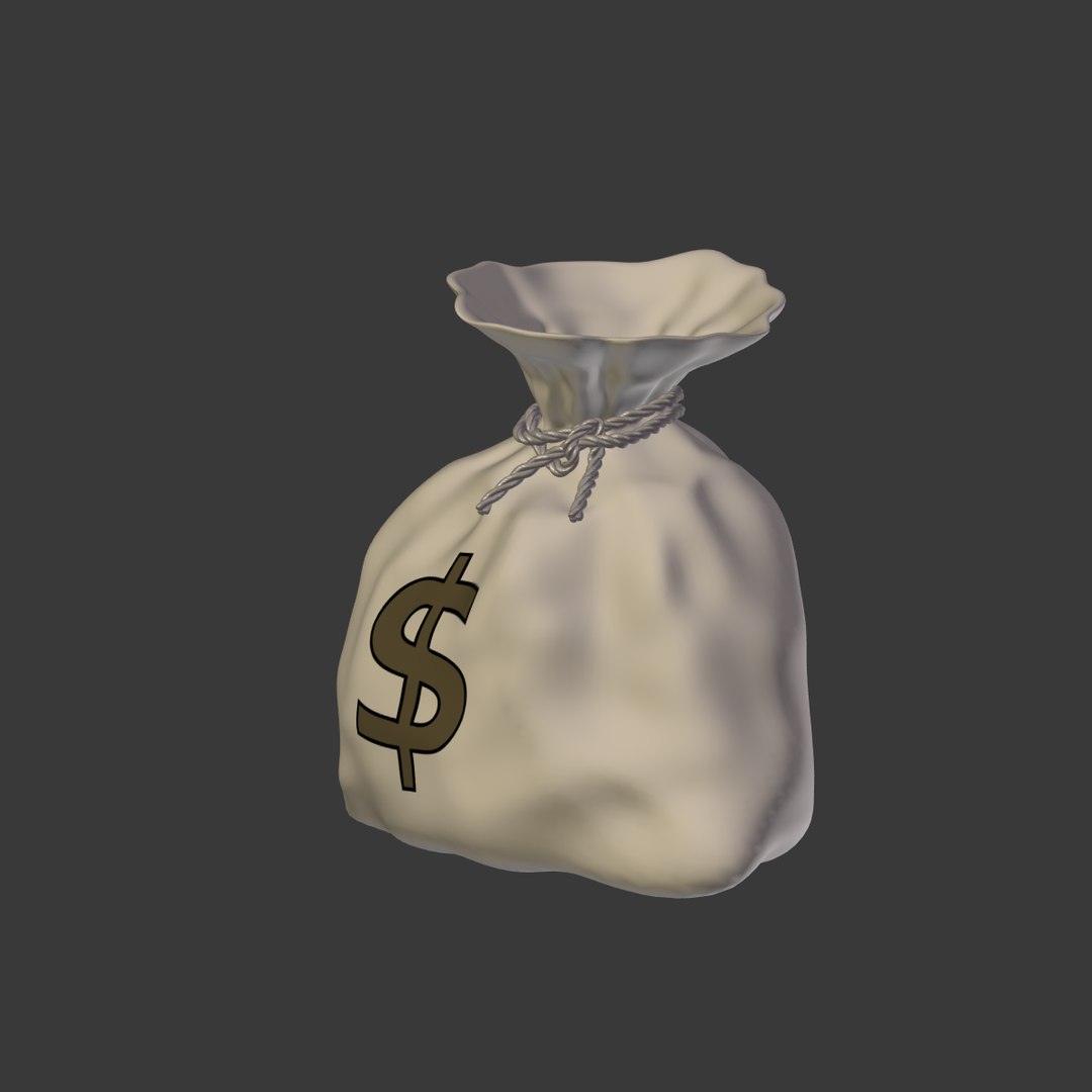Money Bag 3d Model