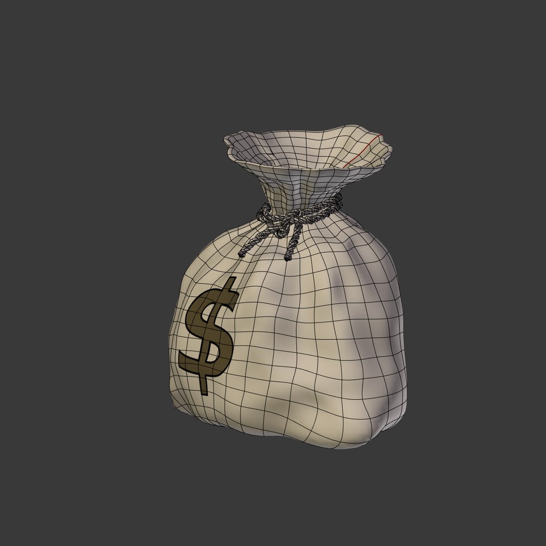 Money Bag 3d Model