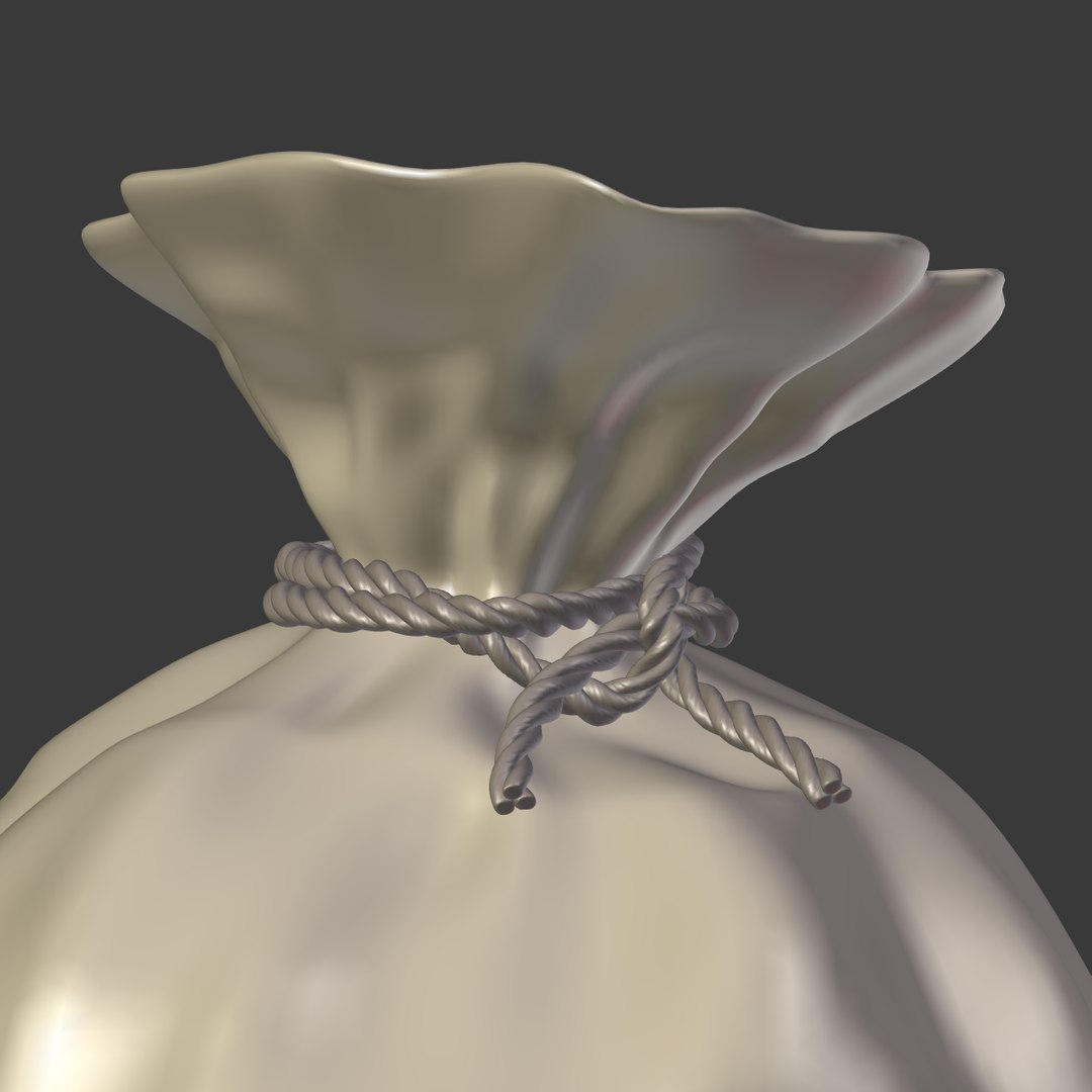 Money Bag 3d Model