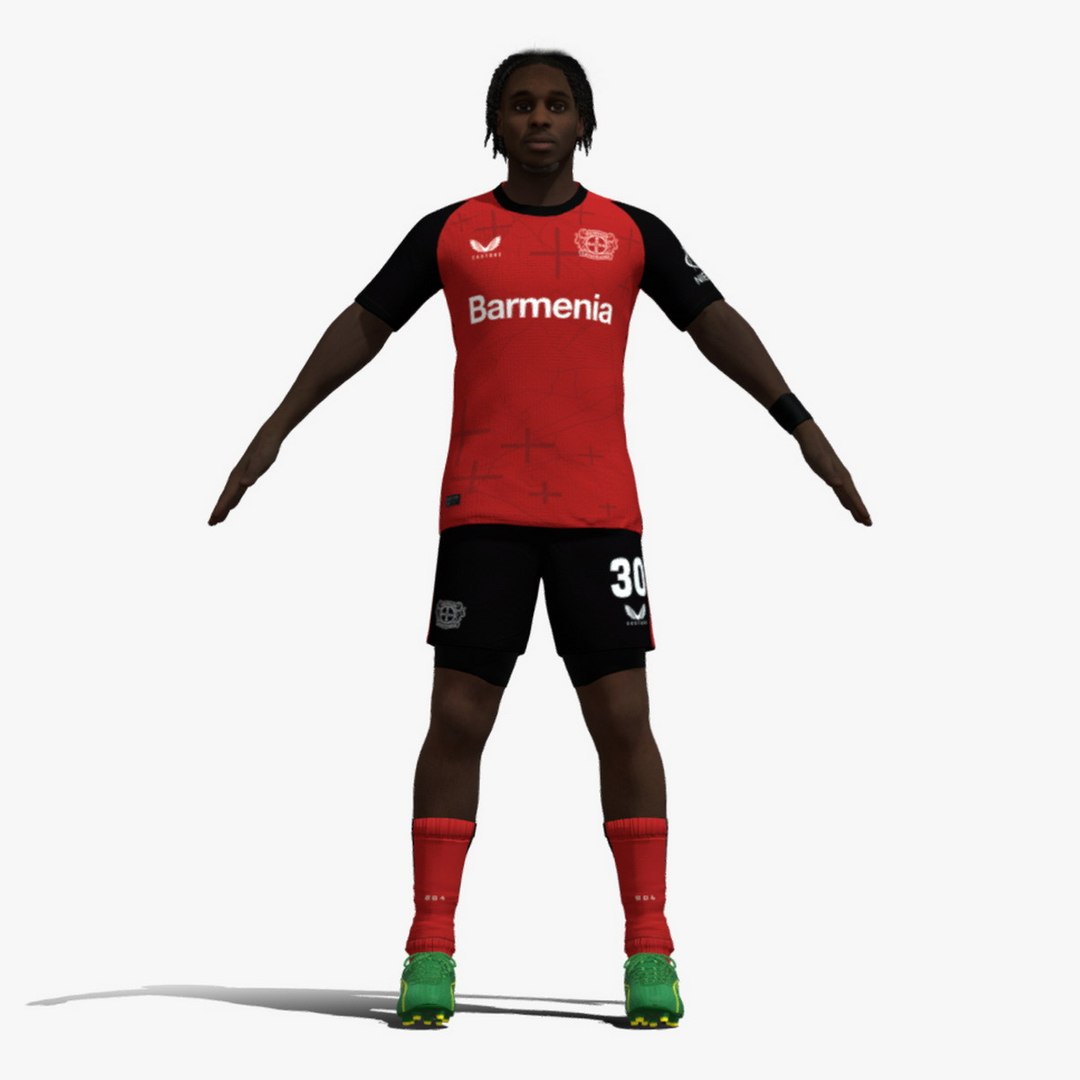 3D Model T-Pose Rigged Jeremie Frimpong Bayer Leverkusen - TurboSquid ...