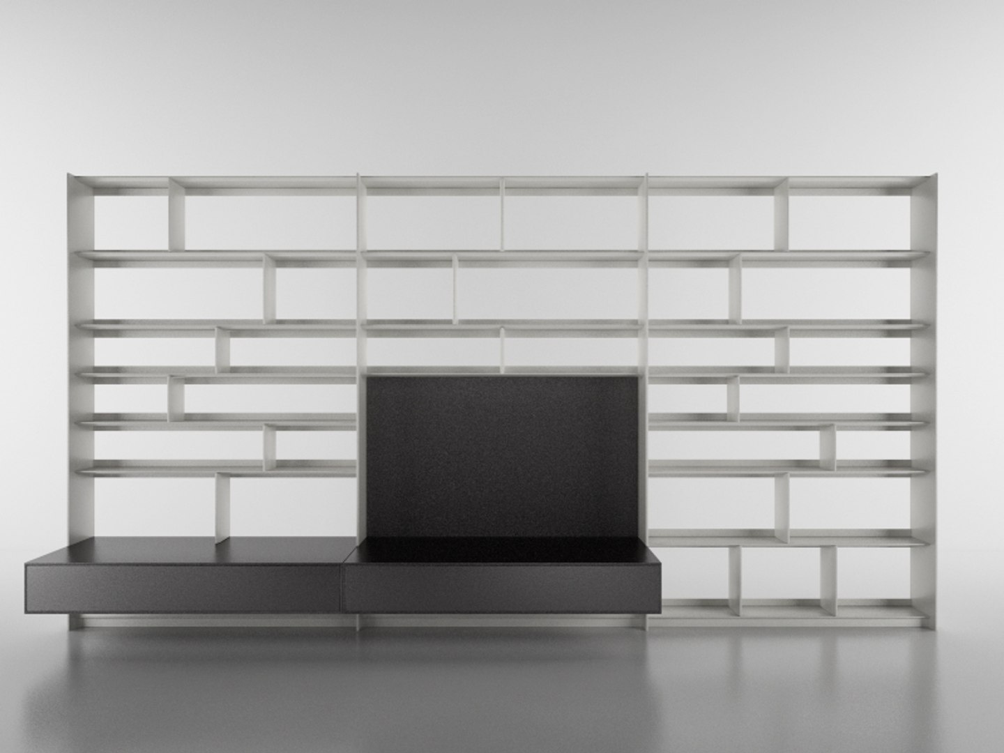 3d Model Of B Bookcase 27