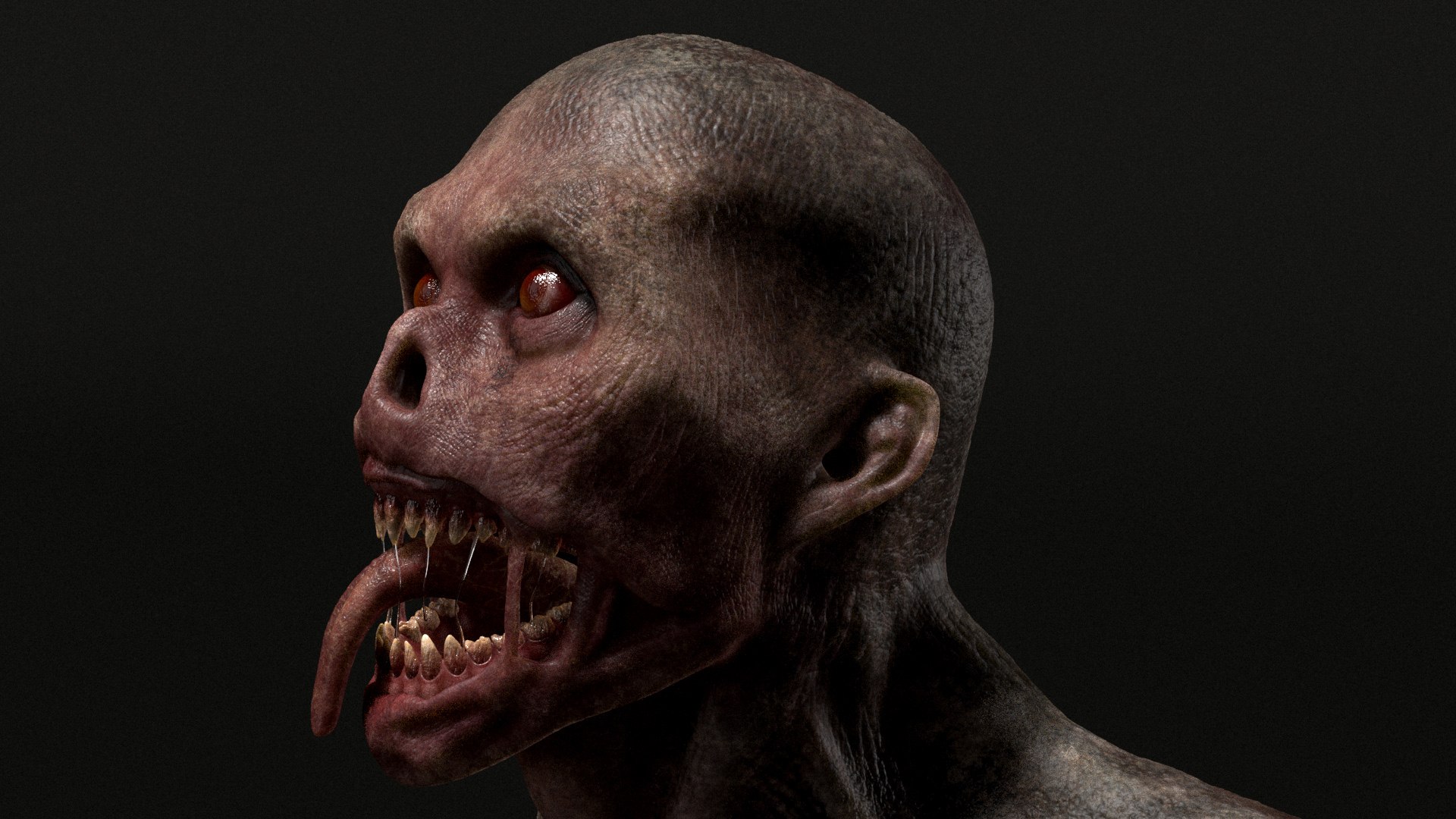 Teke Teke Scary Monster Model - TurboSquid 2287118