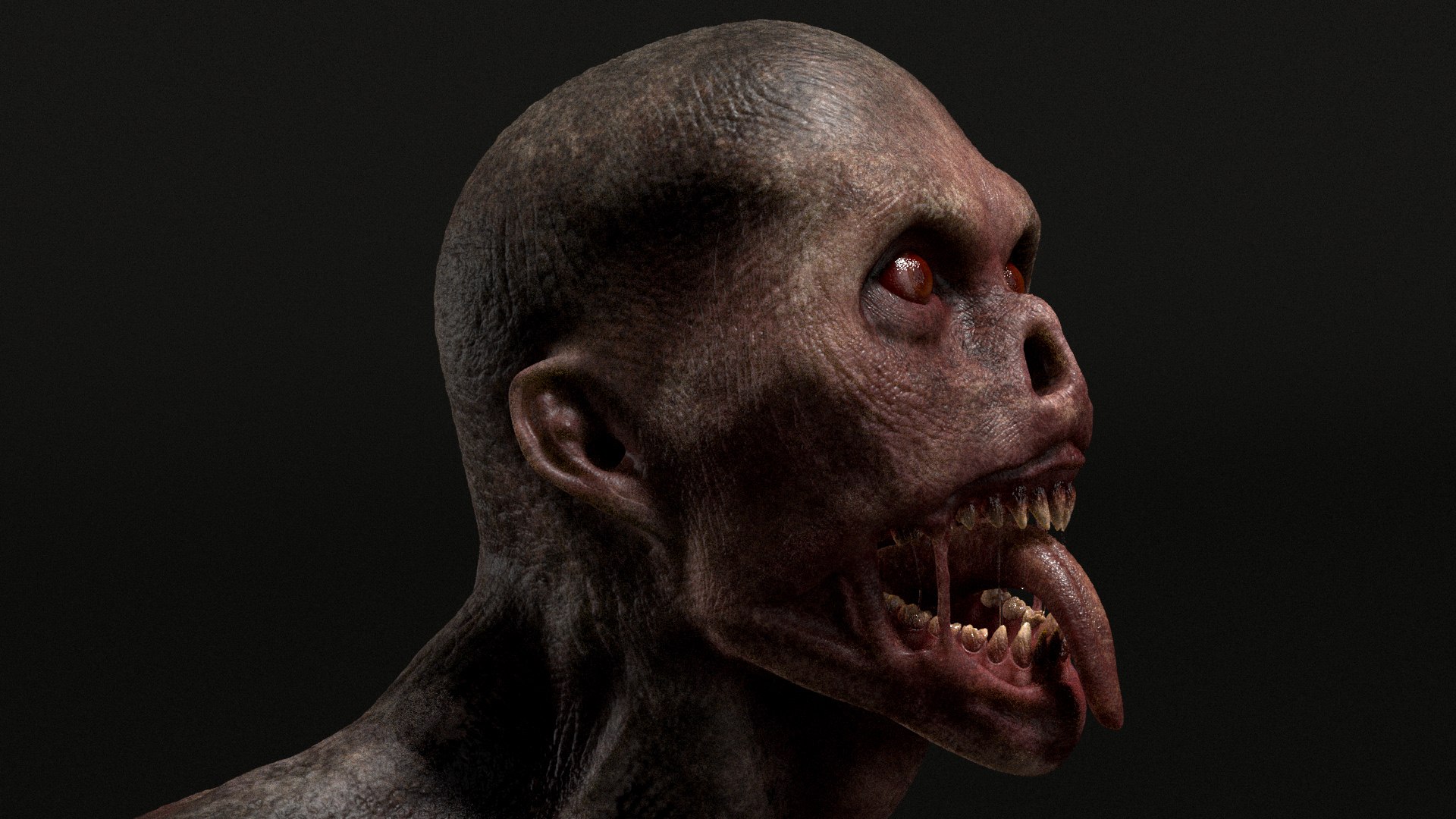 Teke Teke Scary Monster Model - TurboSquid 2287118